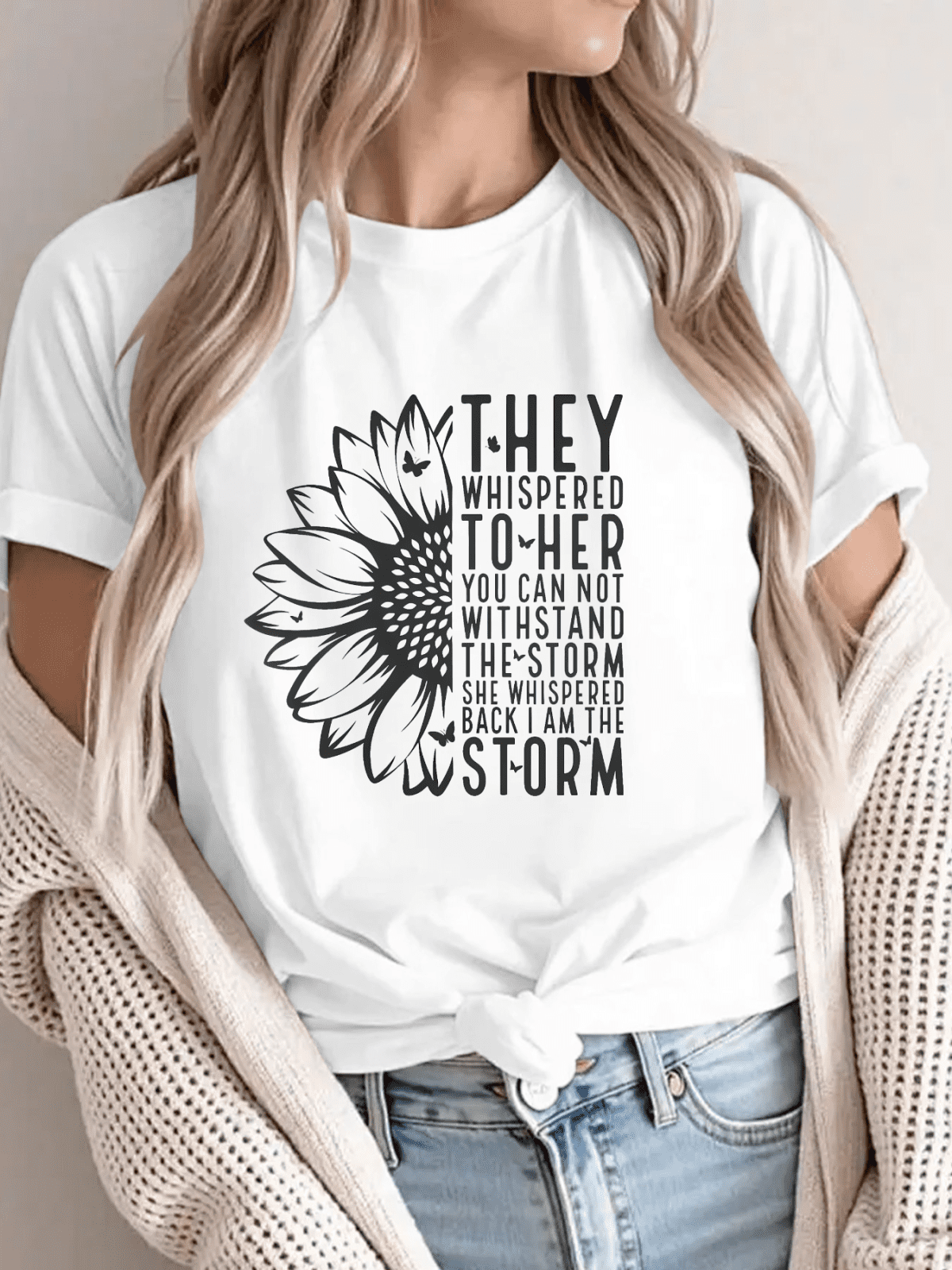 Motivational Tee T-shirt Encouraging Inner Strength and Resilience ...