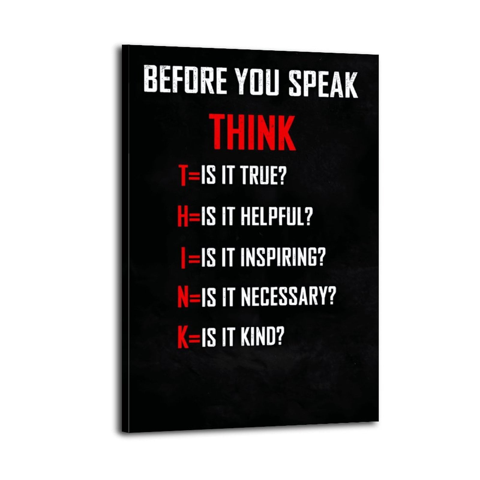 Motivational Think Before You Speak Classroom Positive Quotes ...