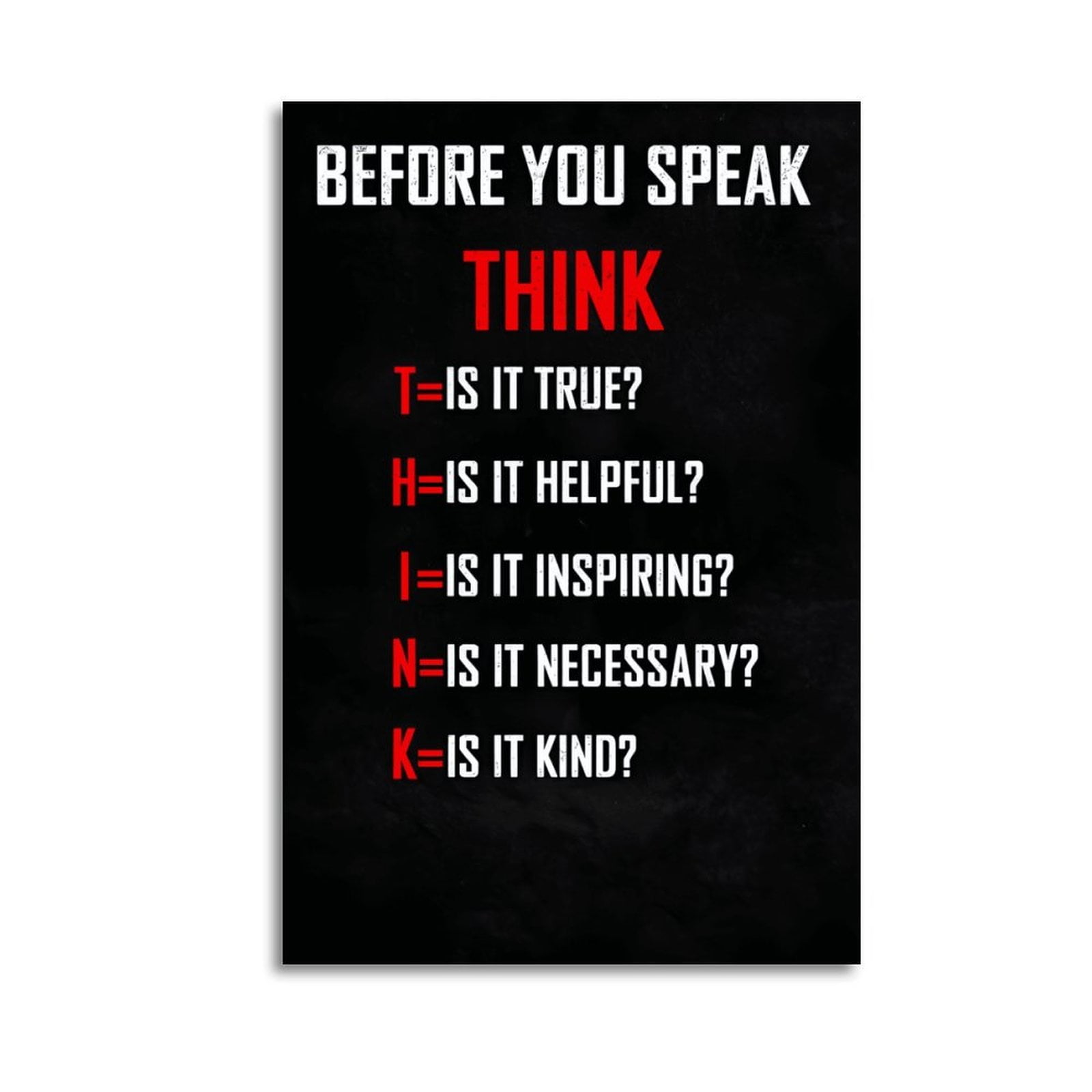 Motivational Think Before You Speak Classroom Positive Quotes ...