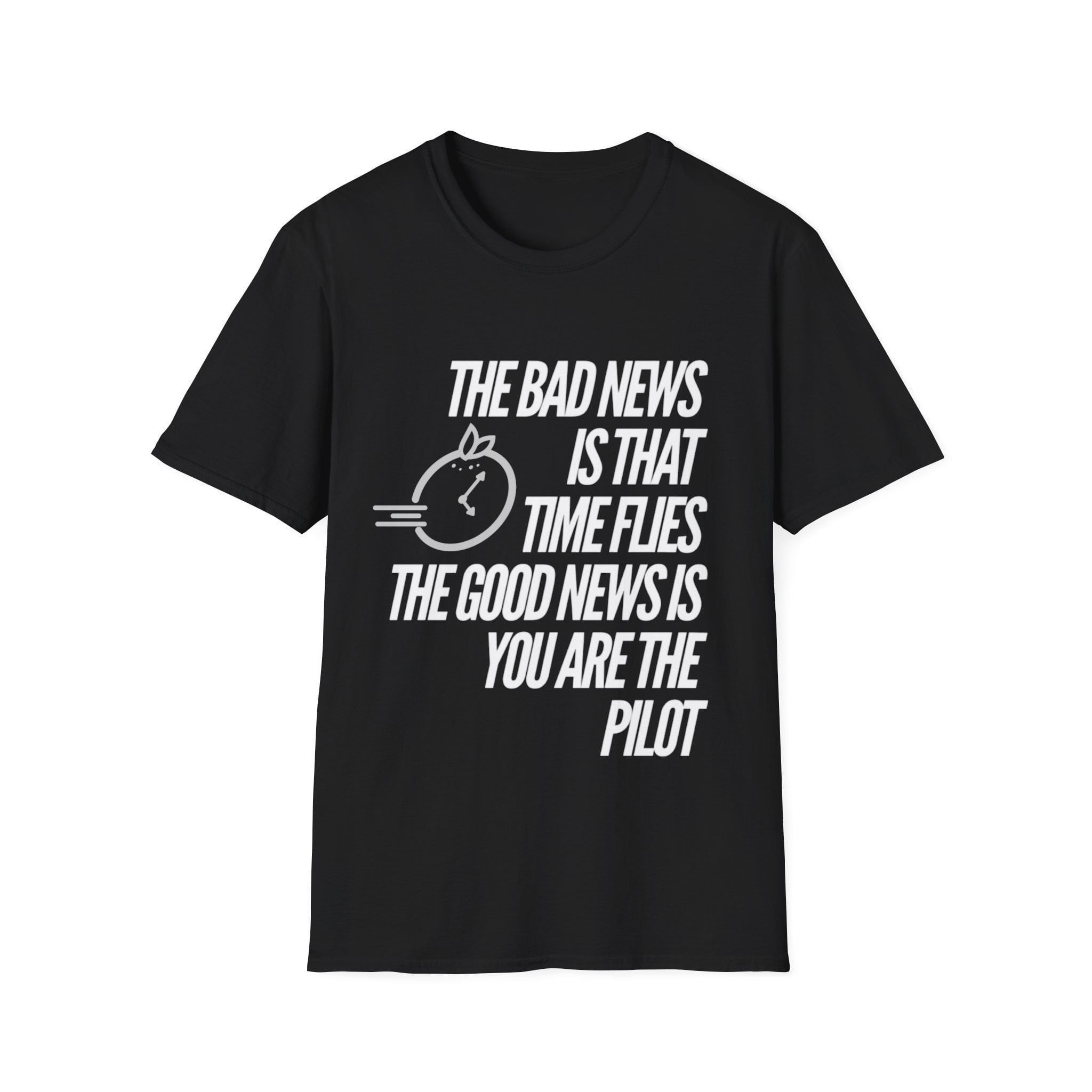 Motivational Time Clock Graphic Pilot Watch Tshirt - Walmart.com