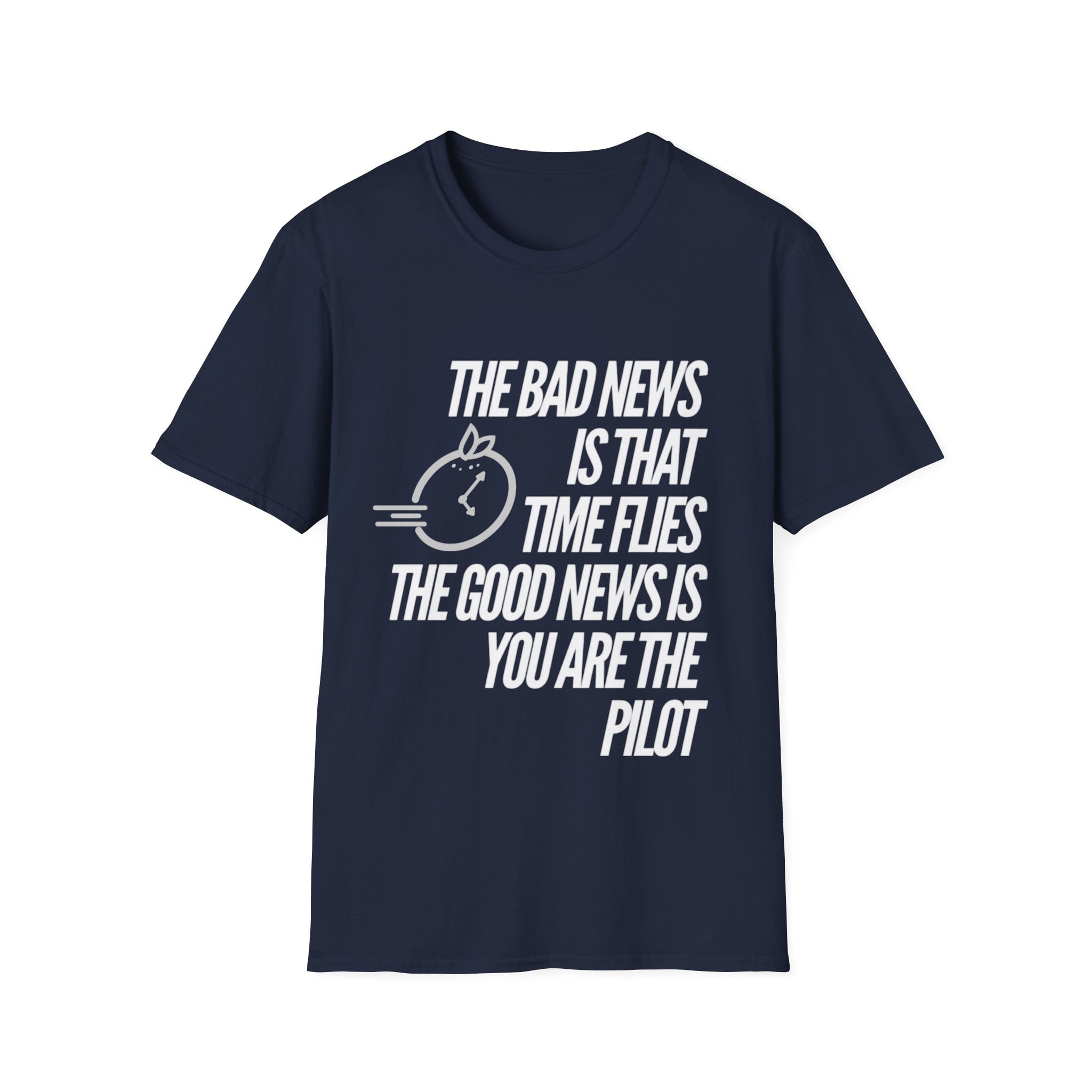 Motivational Time Clock Graphic Pilot Watch Tshirt - Walmart.com