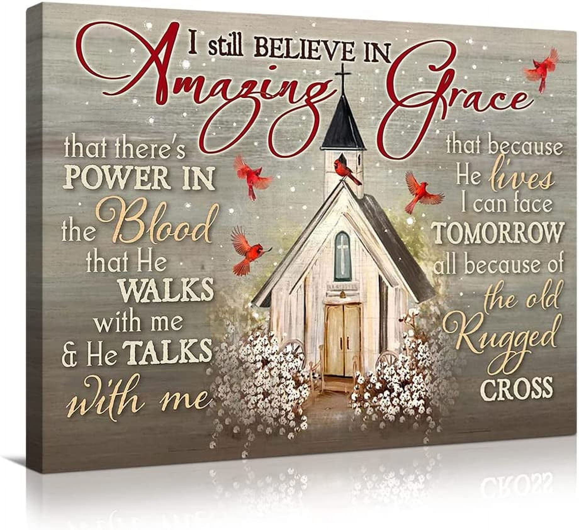 Motivational Wall Art Christian Canvas Wall Art Church Believe In ...