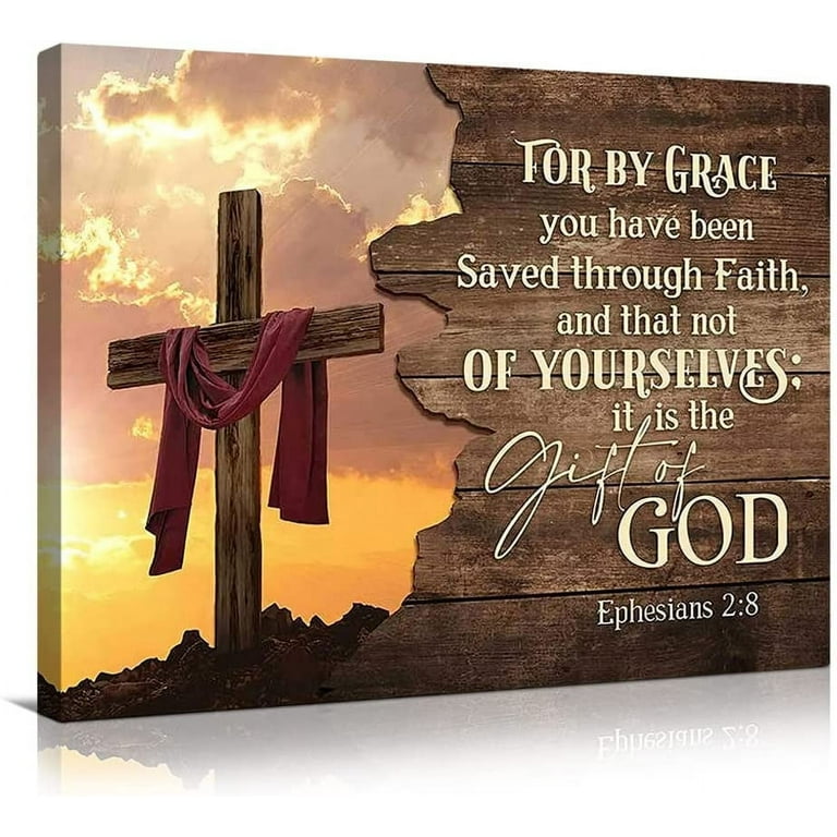 Cross Paintings With Bible Verses Scripture Sign Just Jesus John 14:6