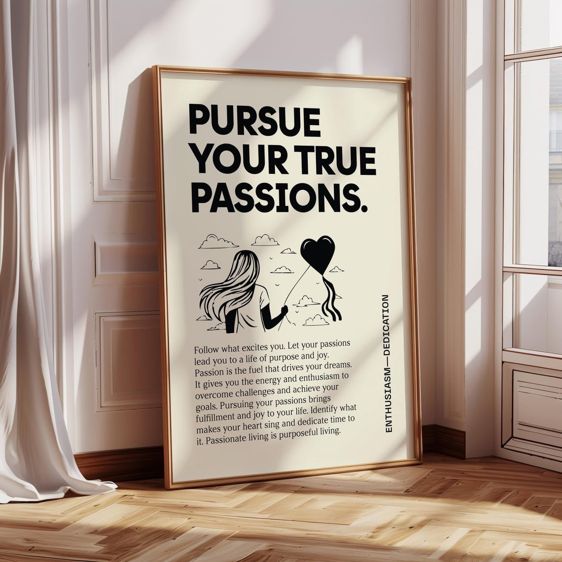 Motivational Wall Art For Girls Room Poster Positive Wall Art Gift For ...