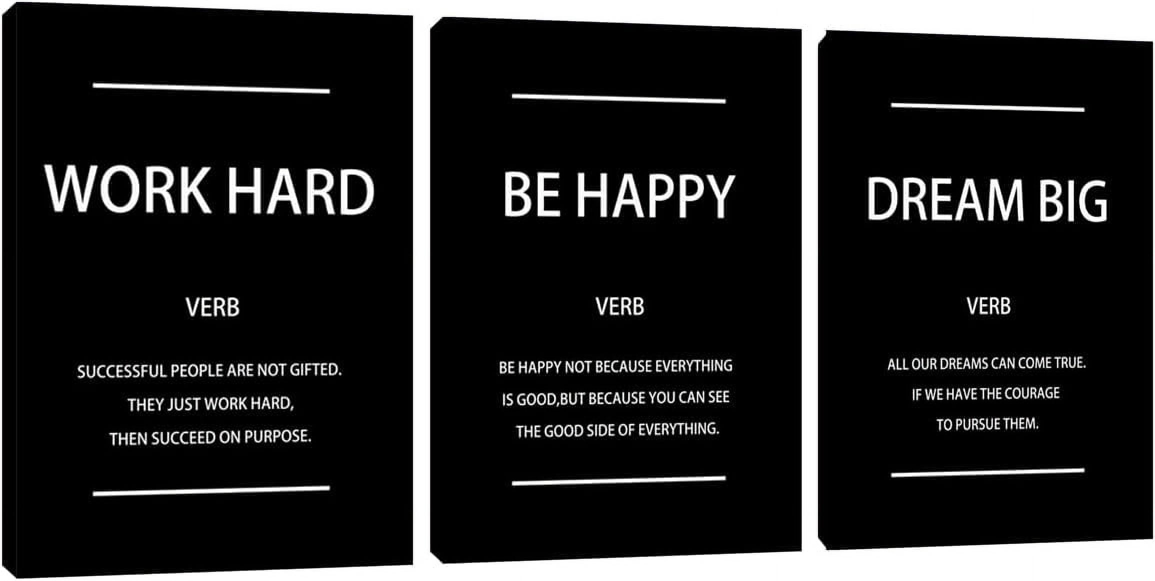 Motivational Wall Art Office Wall Decor Inspirational Canvas Painting ...