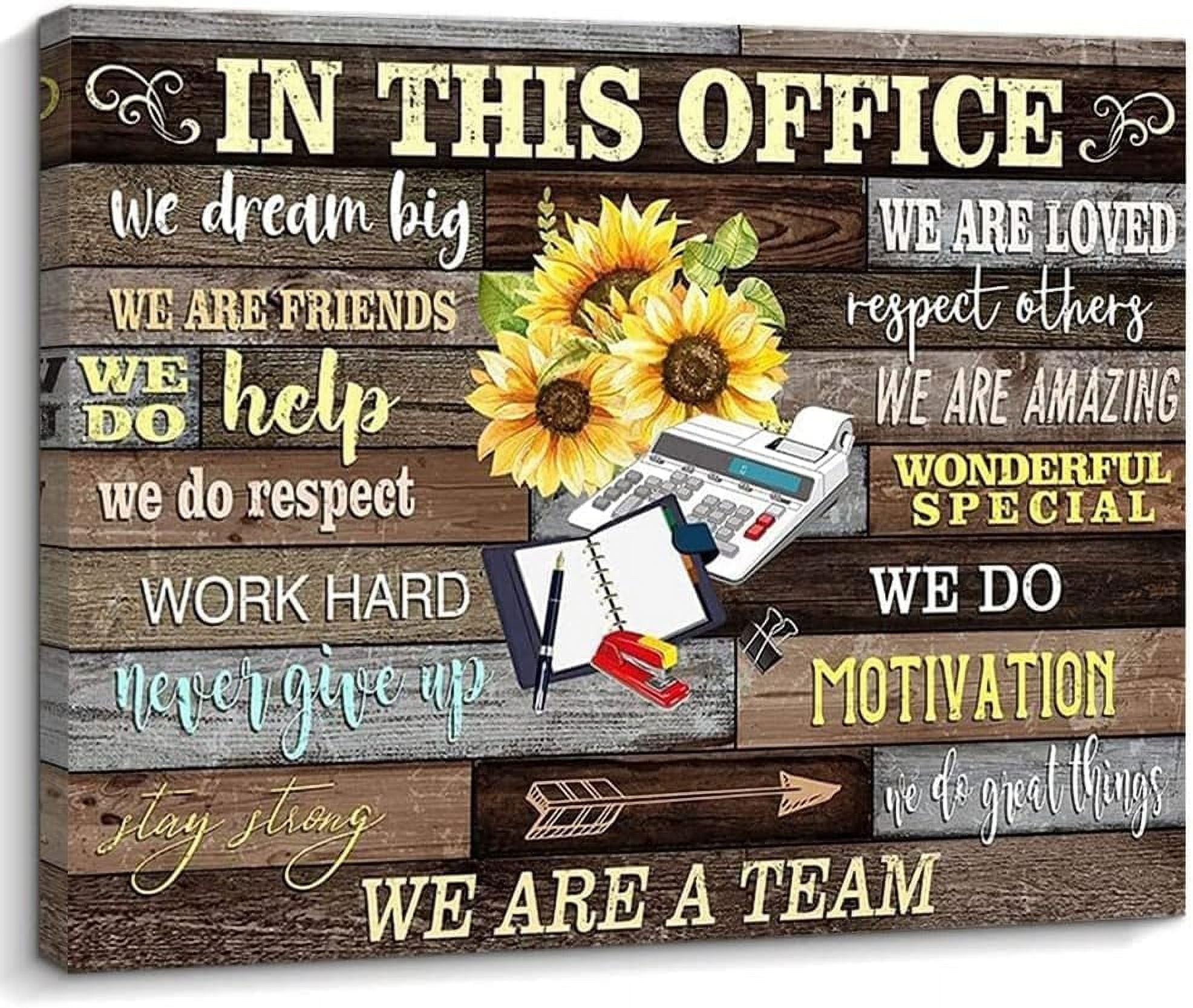 Motivational Wall Art Office Wall Decor In This Office Wall Decor Tree ...