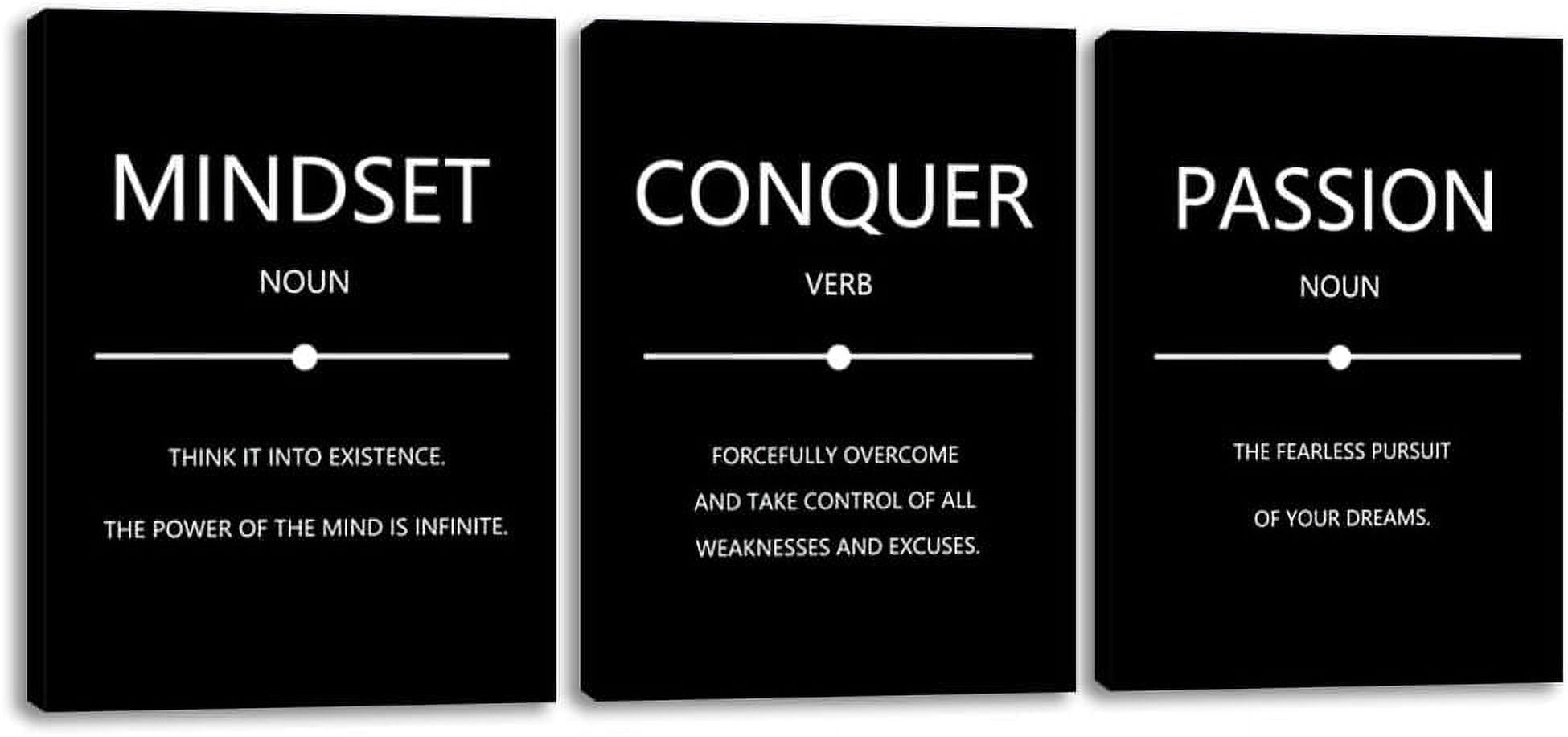 Motivational Wall Art Poster Office Decor Inspirational Mindset Passion ...