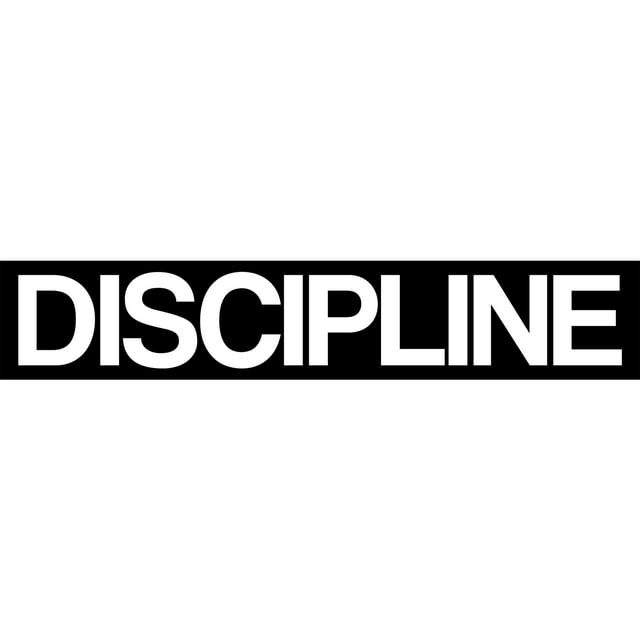 Motivational Wall Decal Sticker Quote Vinyl Wall Art Decor - DISCIPLINE ...