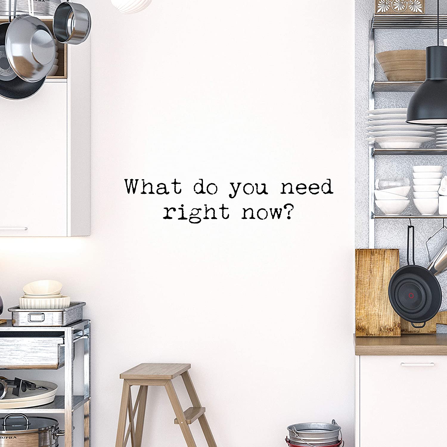 Motivational Wall Decal - "What Do You Need Right Now?" - Walmart.com