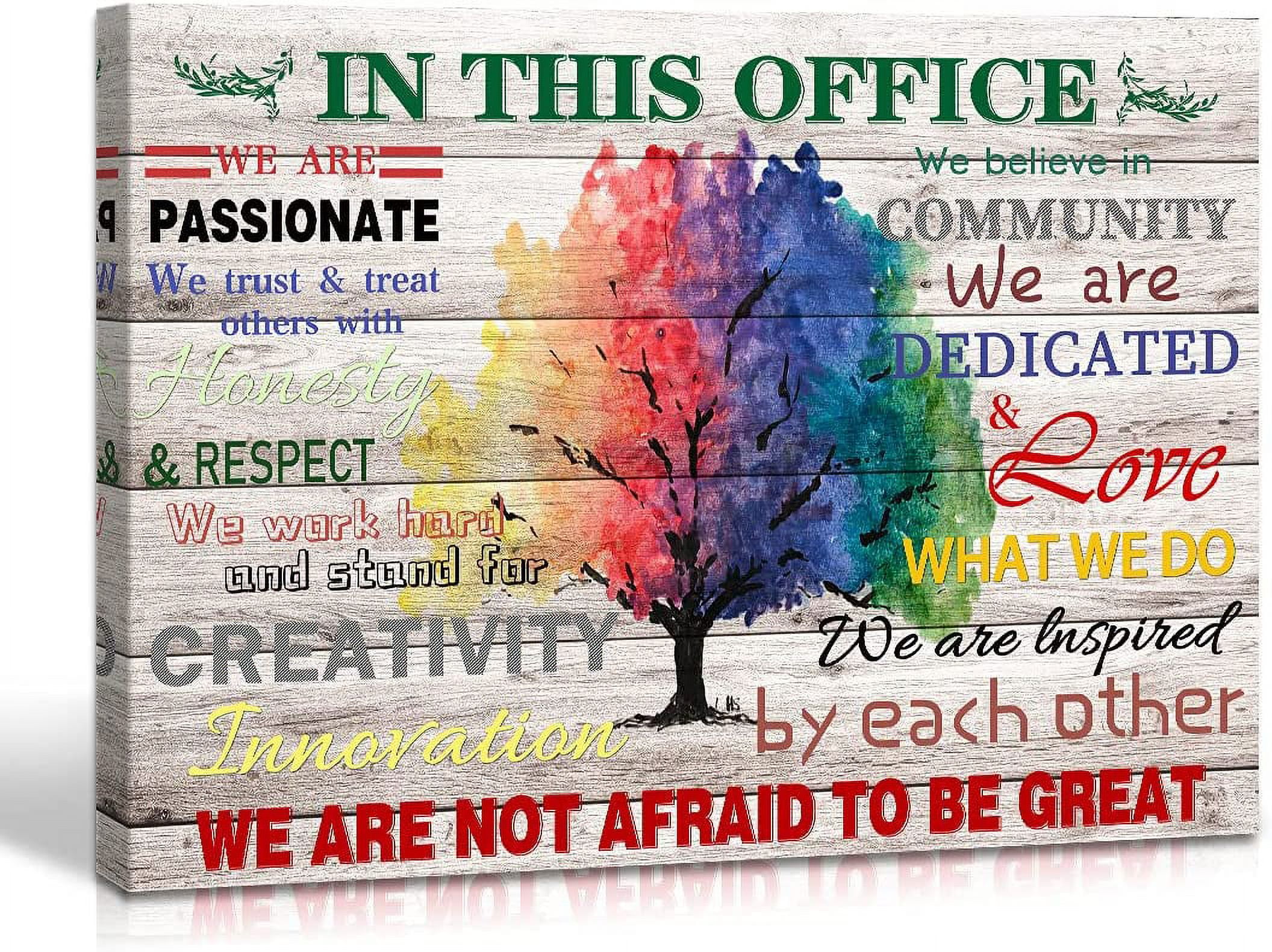 Motivational-Wall-Decor-Art-In-This-Office-Watercolor-Tree-Painting ...