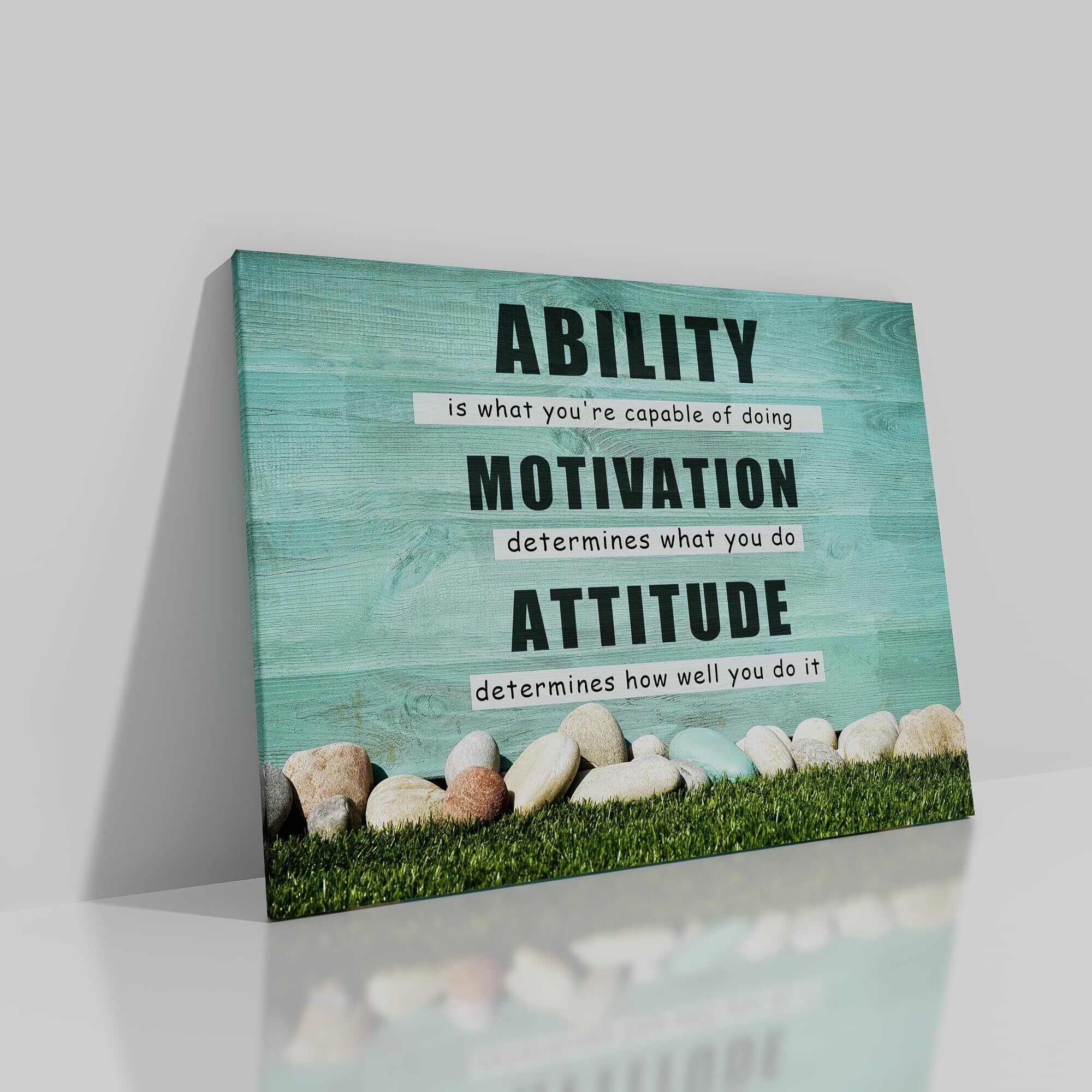 Motivational Wall Decor Inspirational Office Canvas Wall Art Ability ...