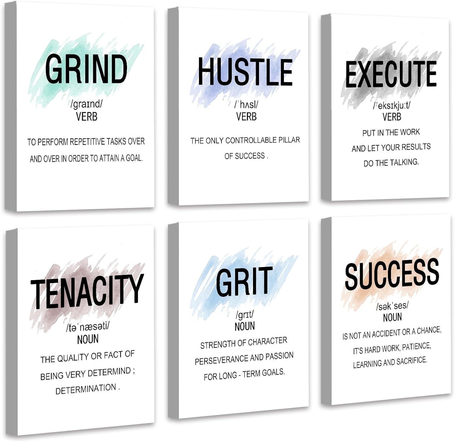 Motivational Wall Decor Inspirational Office Wall Art 𝗙𝗿𝗮𝗺𝗲𝗱 Quotes ...