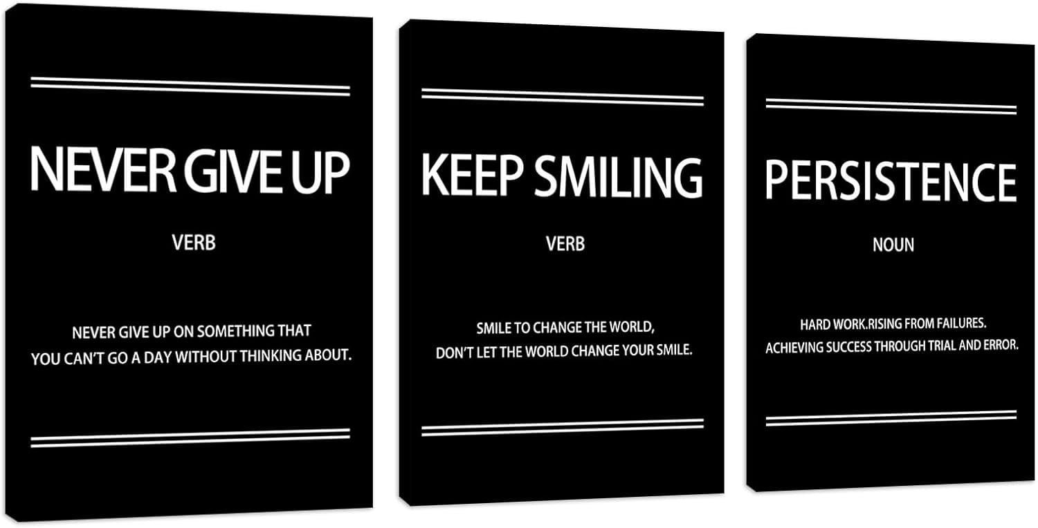 Motivational Wall Decor Inspirational Wall Art Office Decor Posters ...