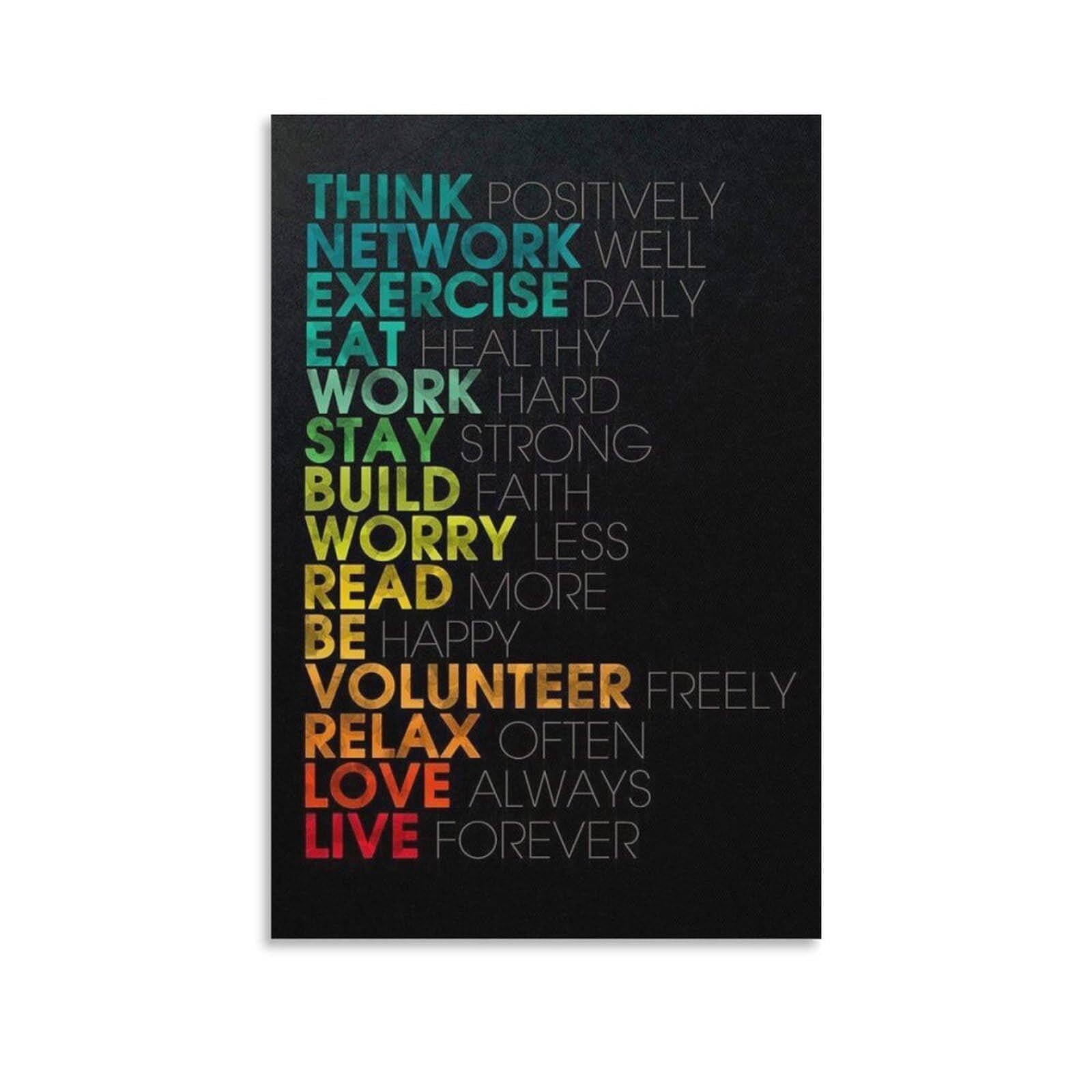 Motivational Wall Decor,Success Quotes Poster Poster Cool Artworks ...