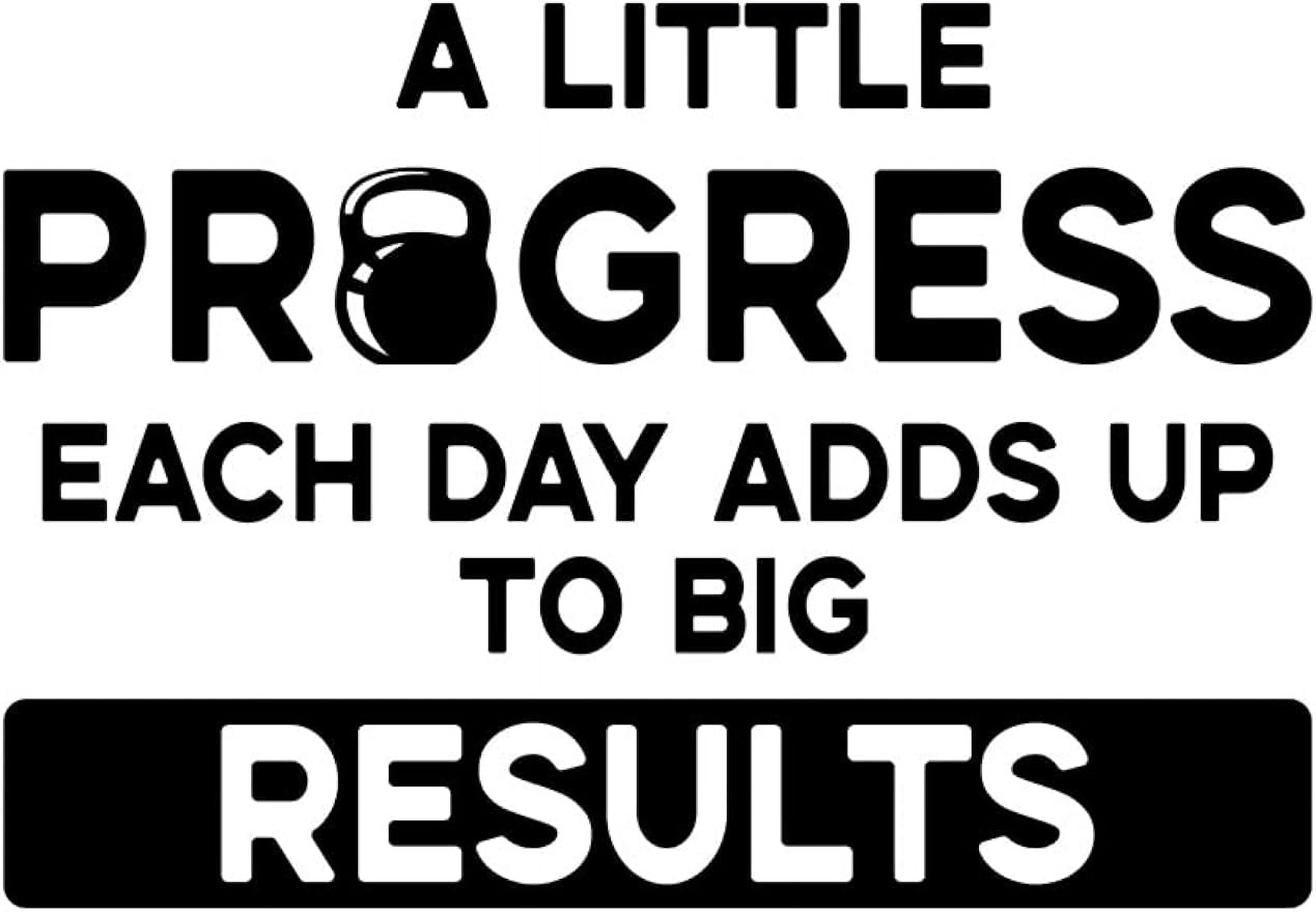 Motivational Wall Stickers Gym Wall Decals Wall Decor A Little Progress ...