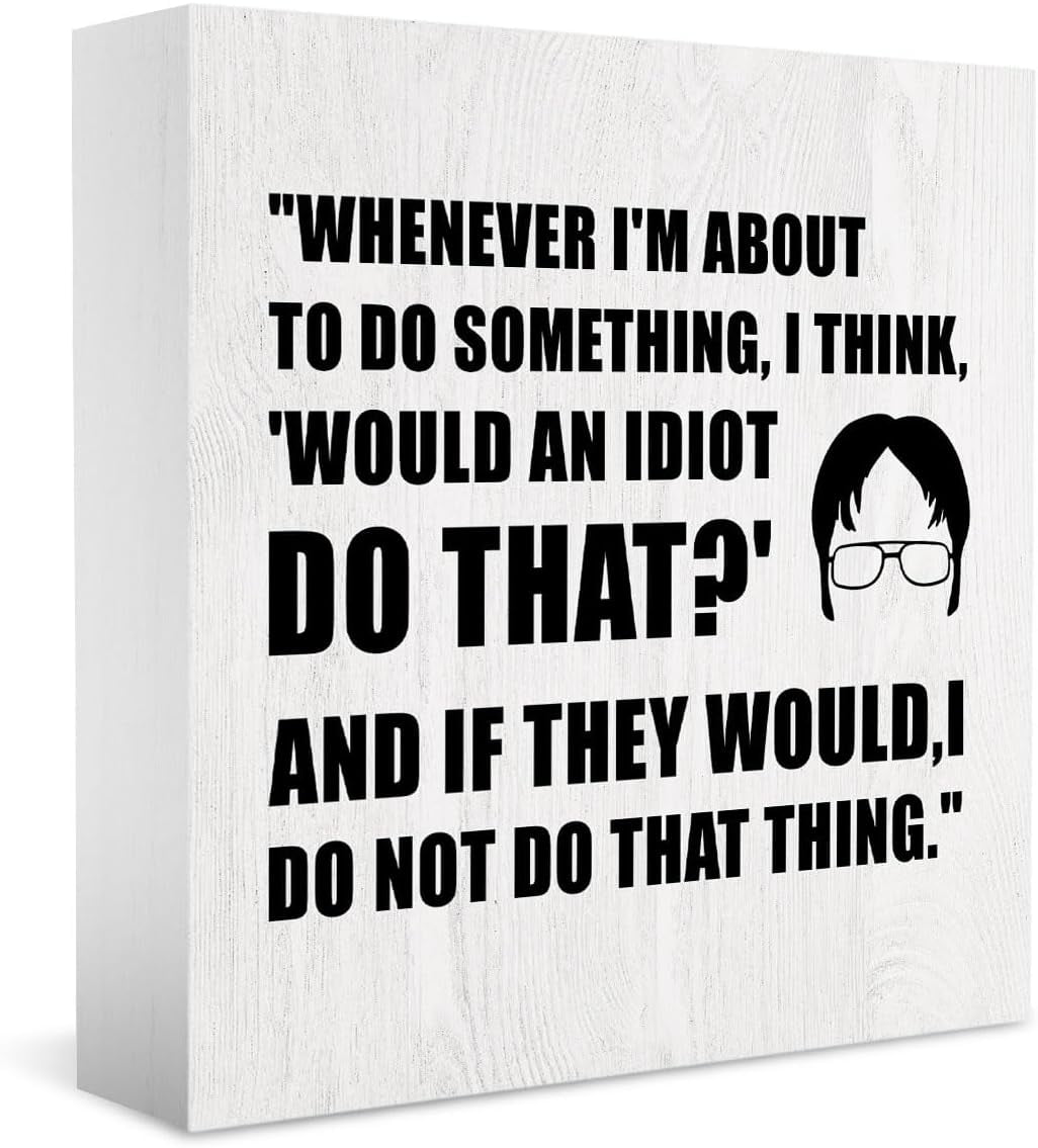 Motivational Whenever I'm About to Do SomethingOffice Sign Office ...