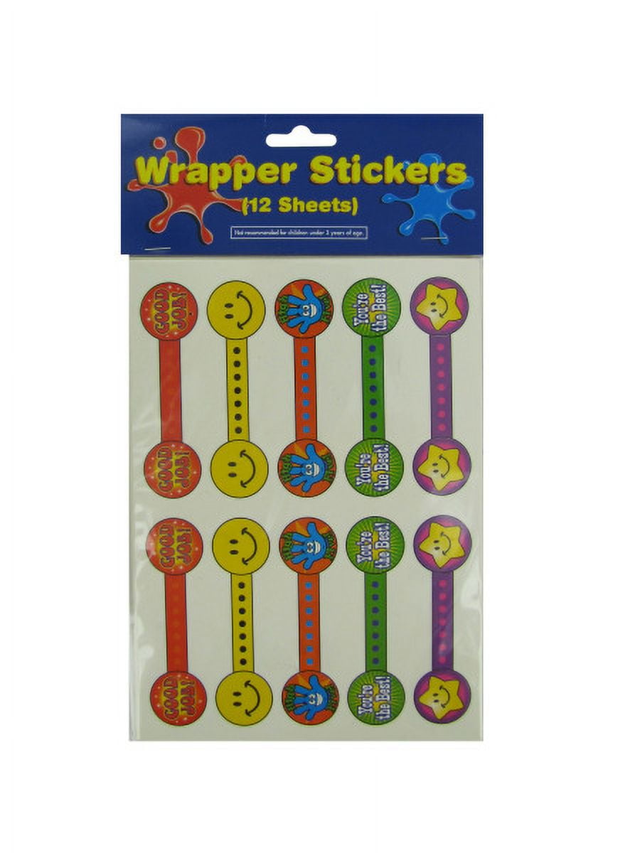 Motivational Wrapper Sticker Sheets, 24 Count - Walmart.com