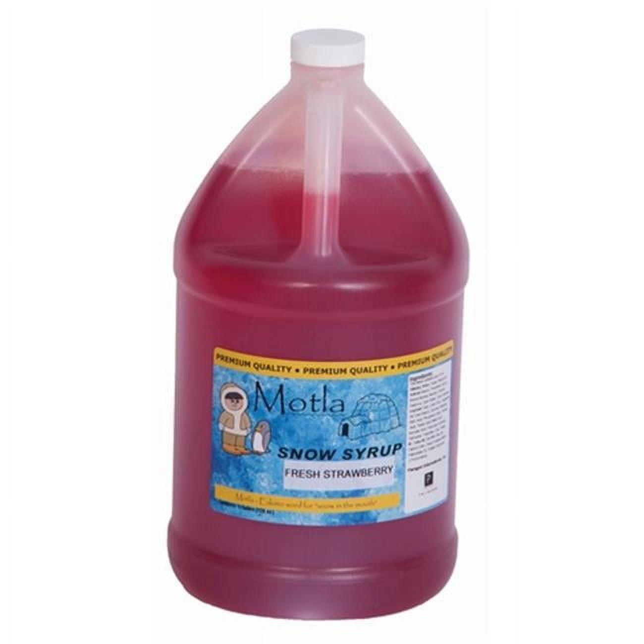 Paragon Products Fresh Strawberry Snow Cone Syrup, 1 Gallon, Slushie ...