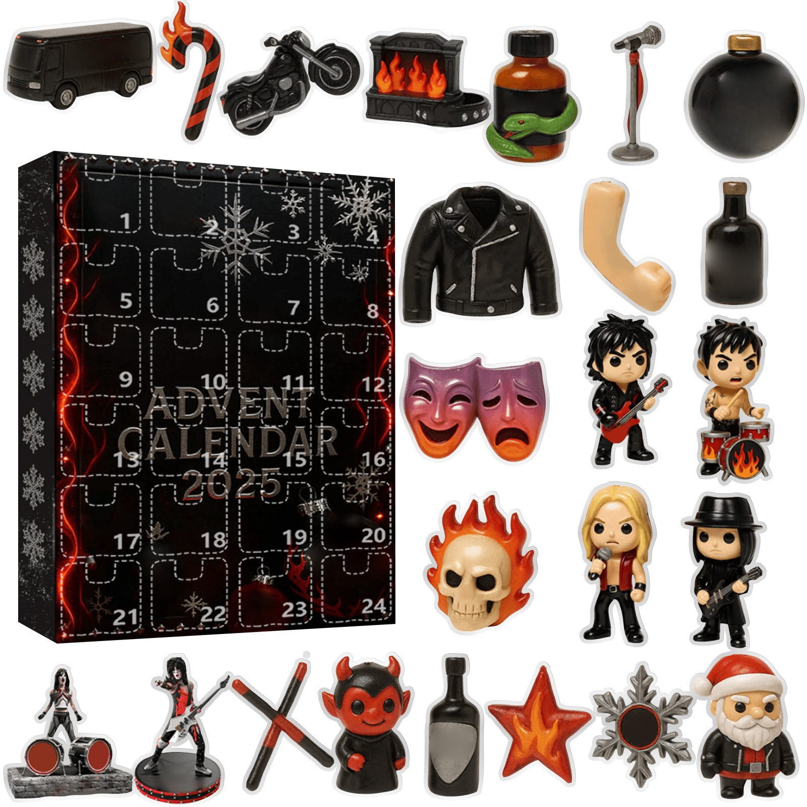 Advent Calendar 2025 – 24 Days of 2D Acrylic Rock Band Collectibles ...