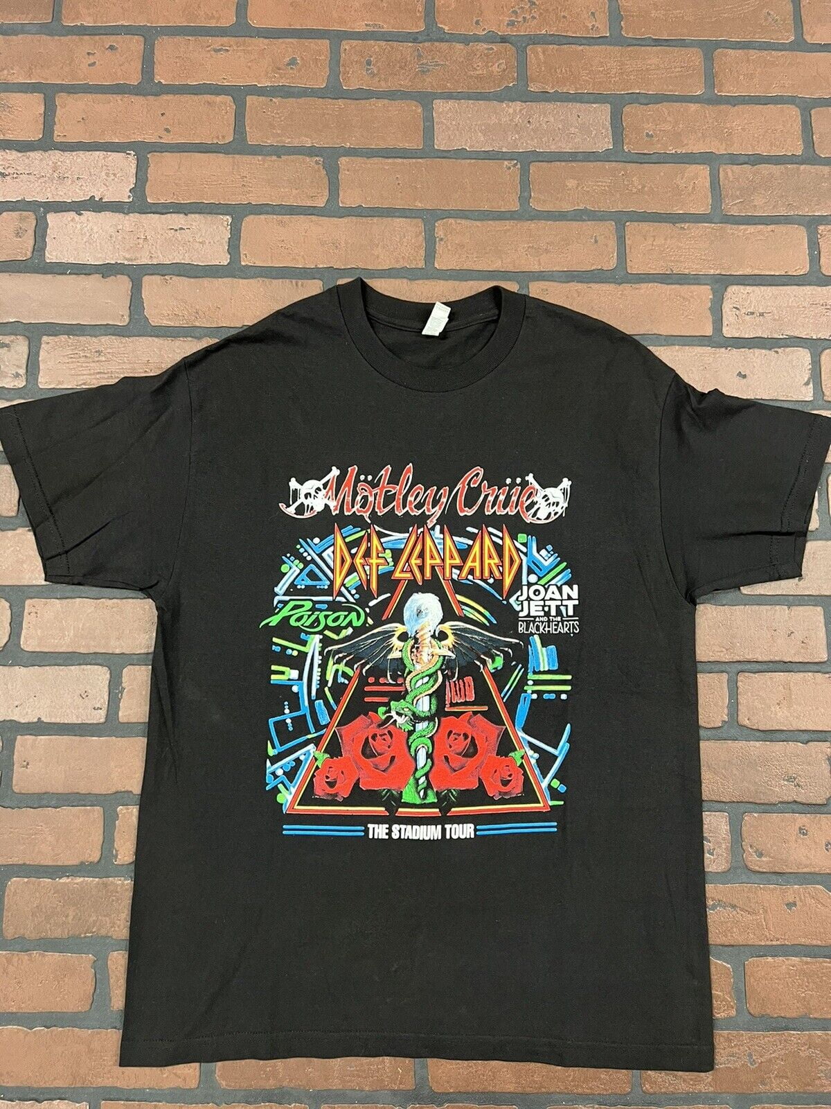 Motley Crue / Def Leopard Stadium Tour T-Shirt Large - Walmart.com