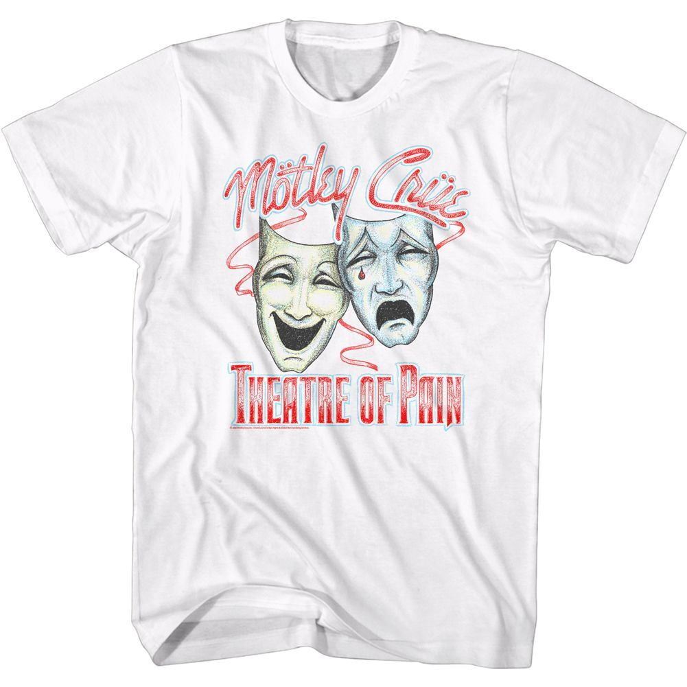 Motley Crue - Dotty Masks - Short Sleeve - Adult - T-Shirt - Walmart.com