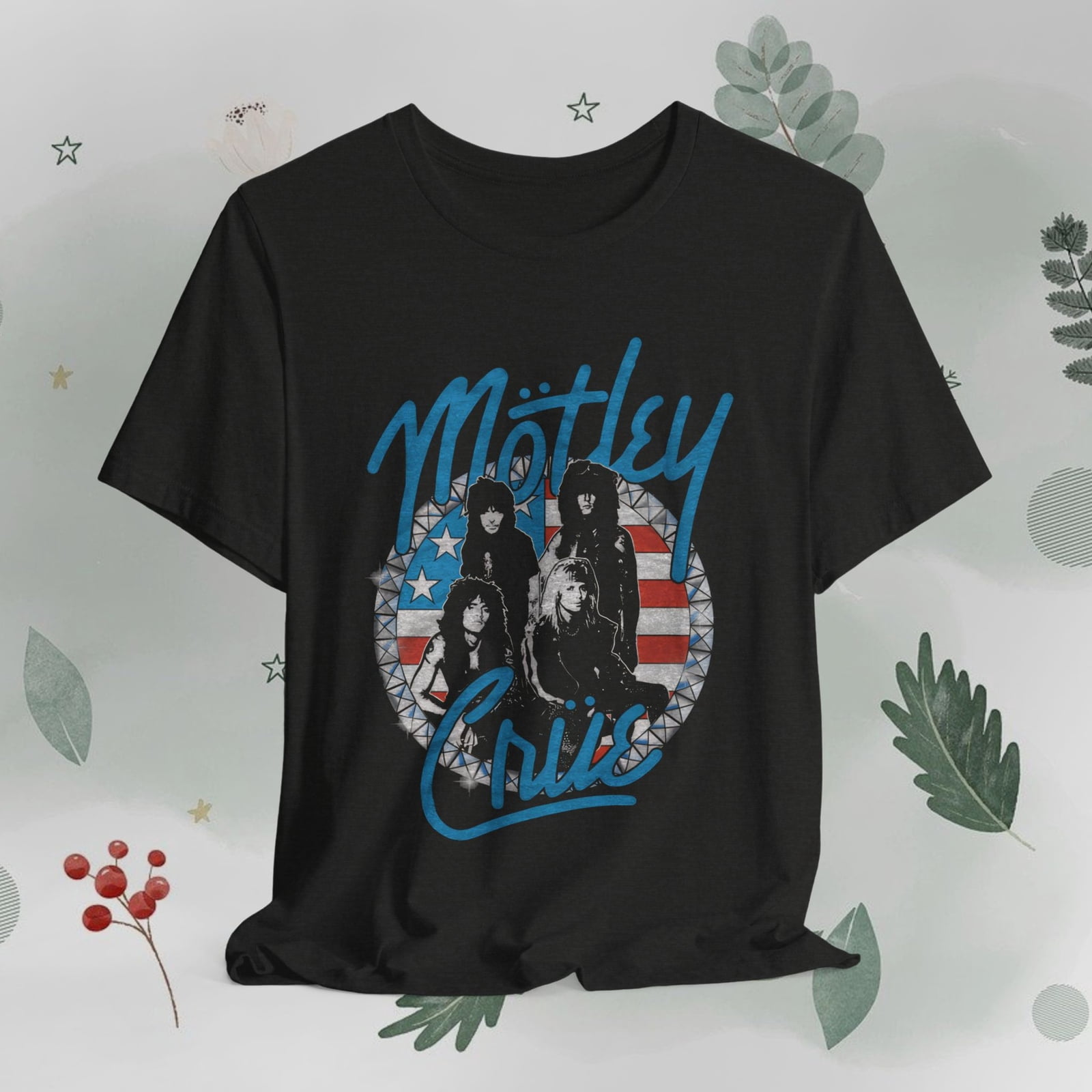 Motley Crue Fan Made T-shirt, Glam, hard Rock, Nikki Sixx, Tommy Lee ...