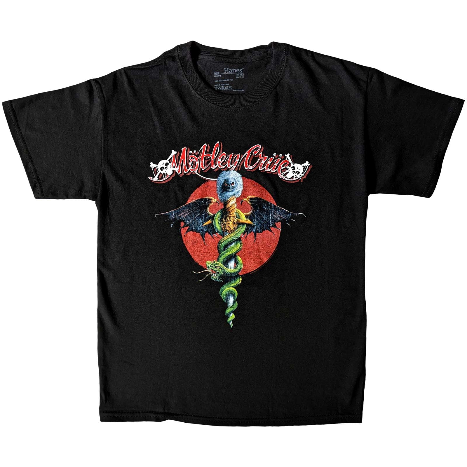 Motley Crue Kids T-Shirt: Feelgood Red Circle (12-13 Years) - Walmart.com