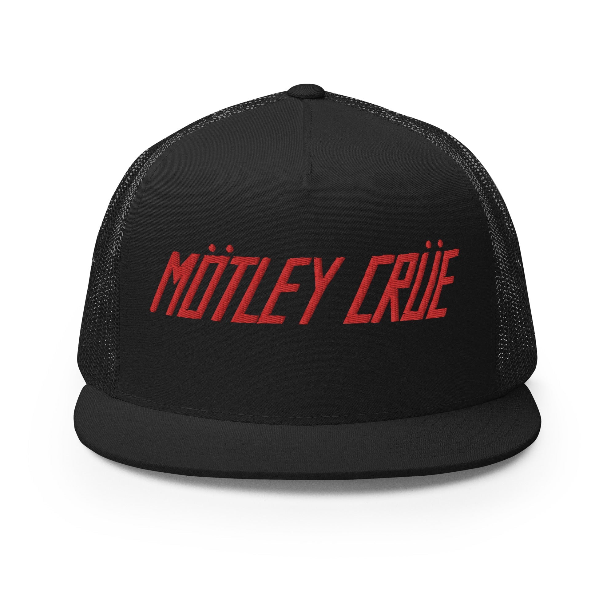 Motley Crue - Logo Flat Brim Trucker Hat - Walmart.com