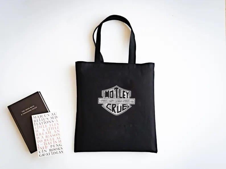 Motley Crue MC Sign Redux 2 Rock Band Music Graphic Tote Bag Logo ...