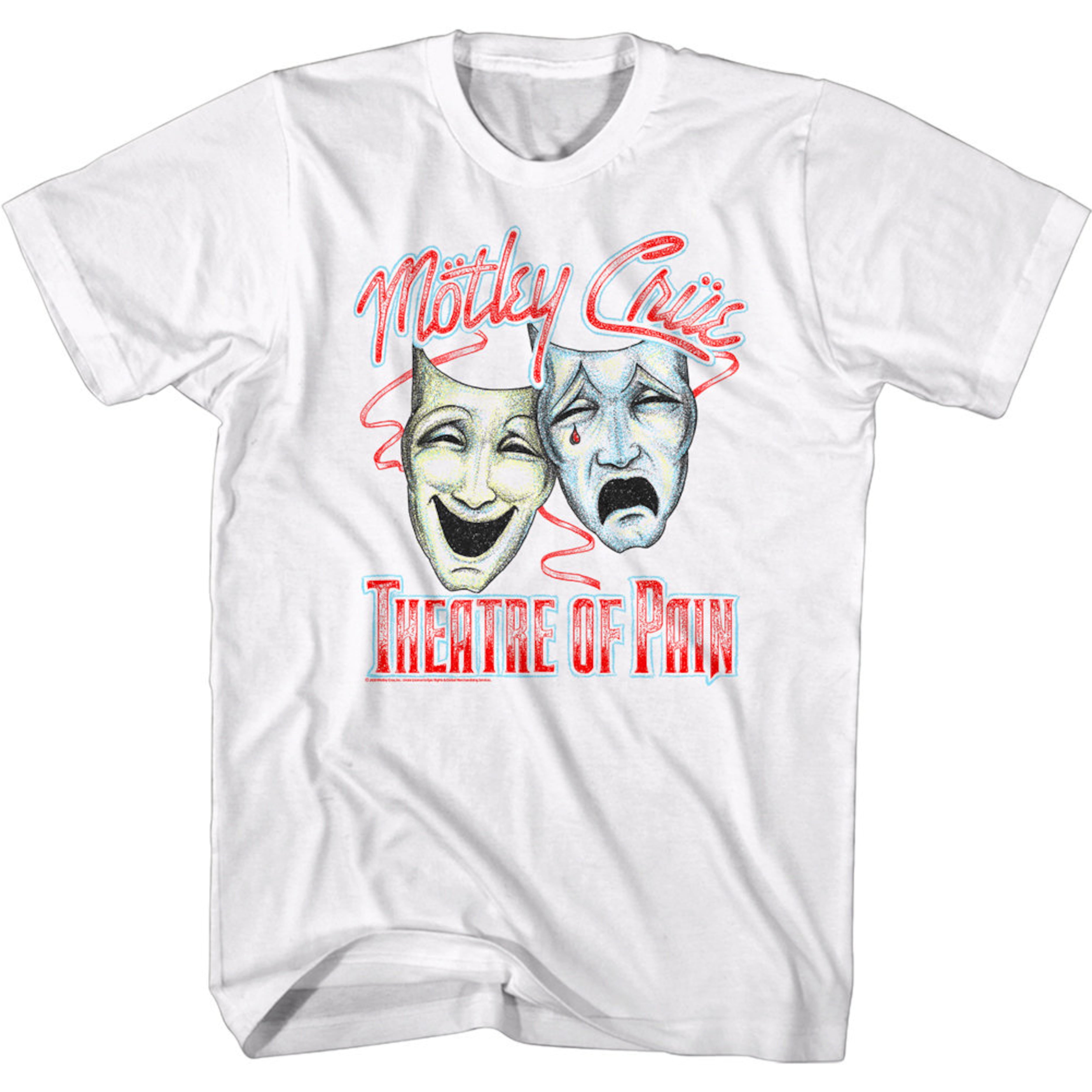 Motley Crue Men's T-shirt Theatre of Pain Album Graphic Tee Vintage ...
