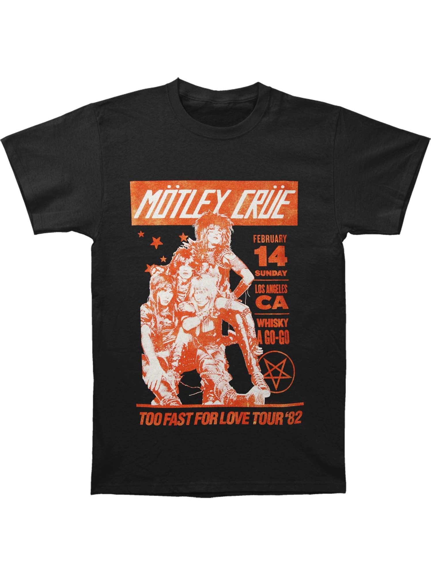Motley Crue Men's Whisky A Go Go T-Shirt | Officially Licensed ...