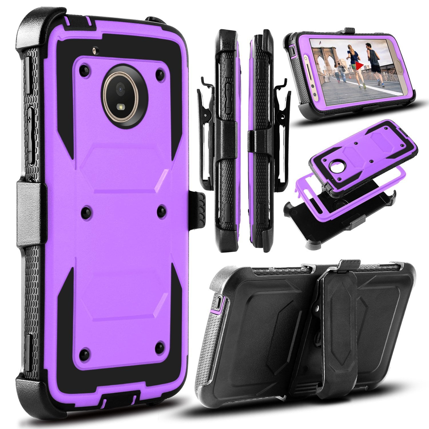 Moto E4 Case, Moto G5 Case, Mignova Shockproof Protection Case Cover ...
