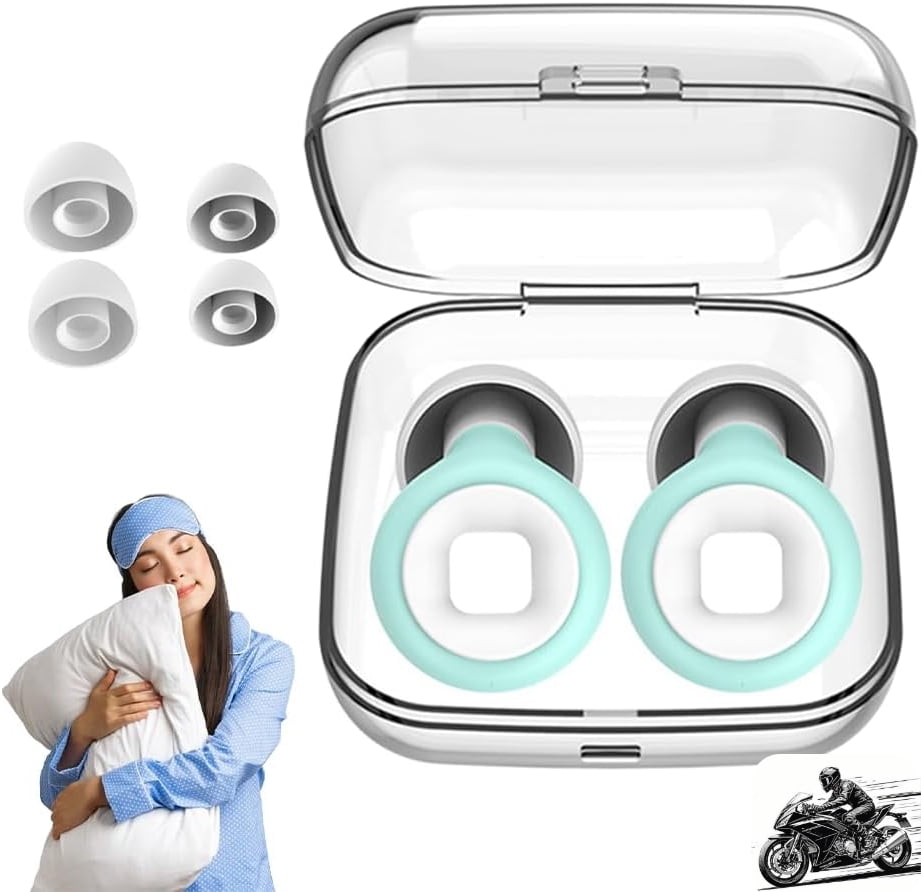 Moto Earplugs,2025 Upgrade Motorcycle Earplugs for Sleeping Noise 27 Db ...