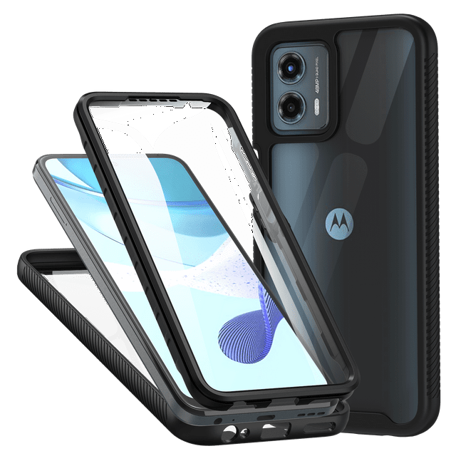 Moto G 5G 2023 Case, Moto G Power 2023 Case, CBUS Heavy-Duty Phone Case with Built-in Screen ...