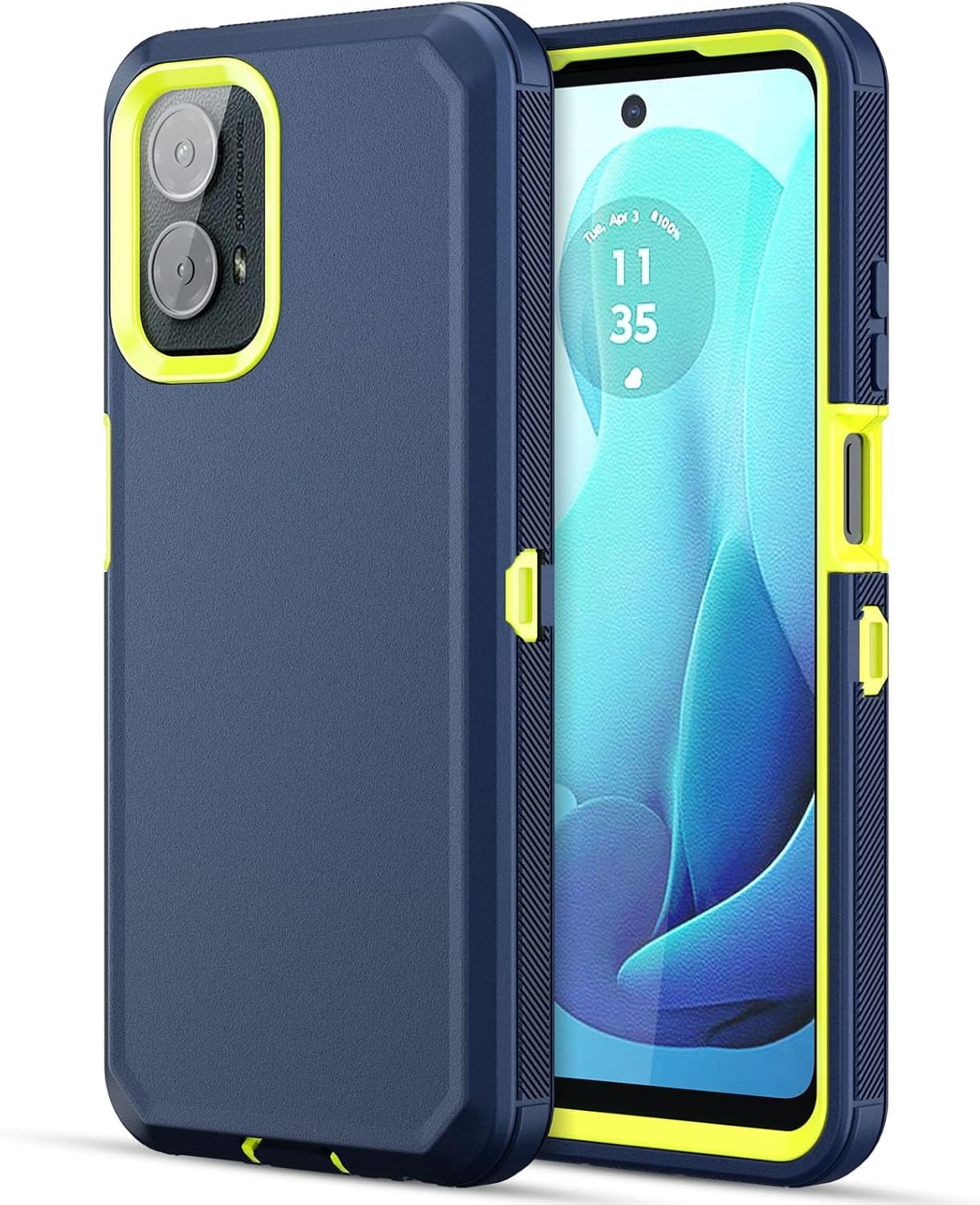 for Moto G 5G 2024 Case, 2 in 1 Dual Layer Heavy Duty Port Protection ...
