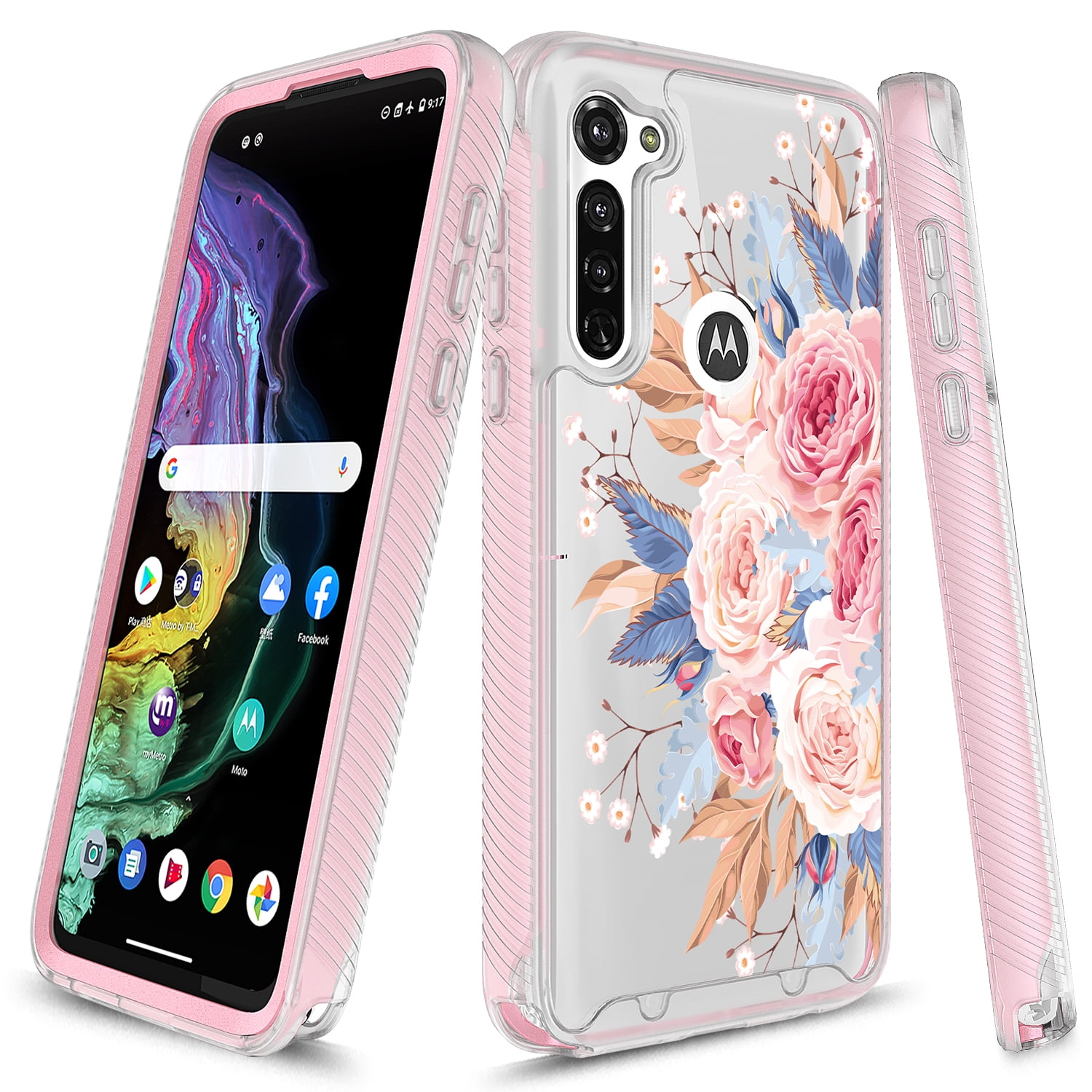 Moto G Fast Case, Rosebono Graphic Design Shockproof Impact Resistant ...