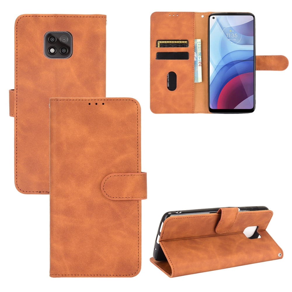 Moto G Power 2021 Case, PU Leather Wallet Flip Card Slots Cover Money ...