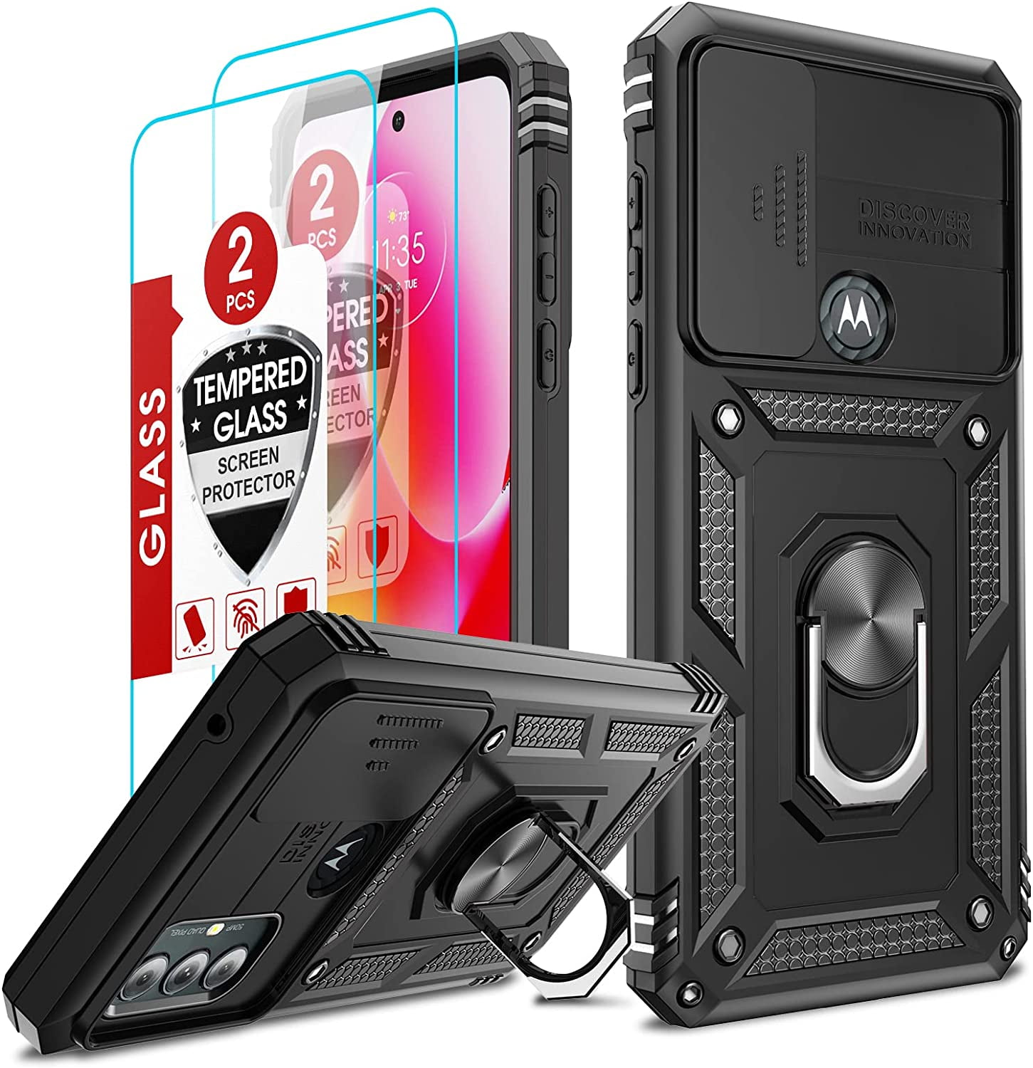 for Moto G Pure Case, Moto G Power 2022 Case with Slide Camera Cover ...