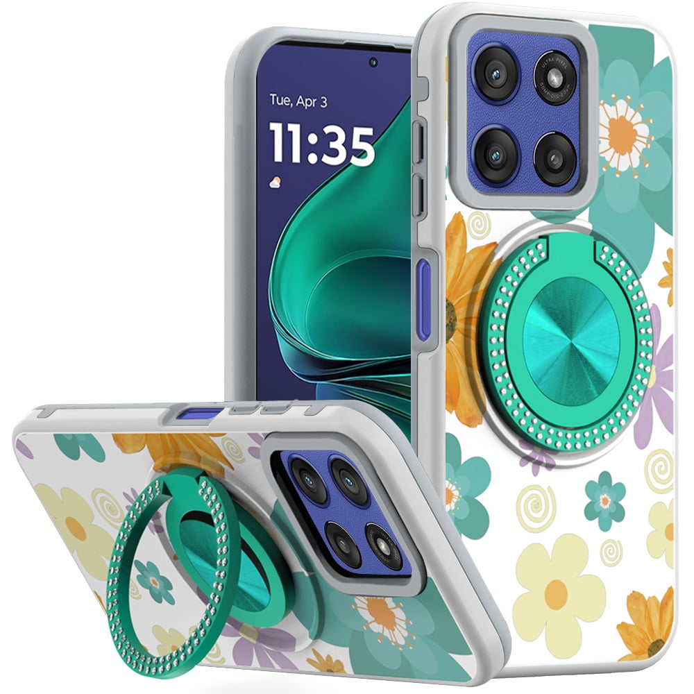 For Moto G Stylus 5G 2025 Metal Diamond CD Pattern Design Matte ...