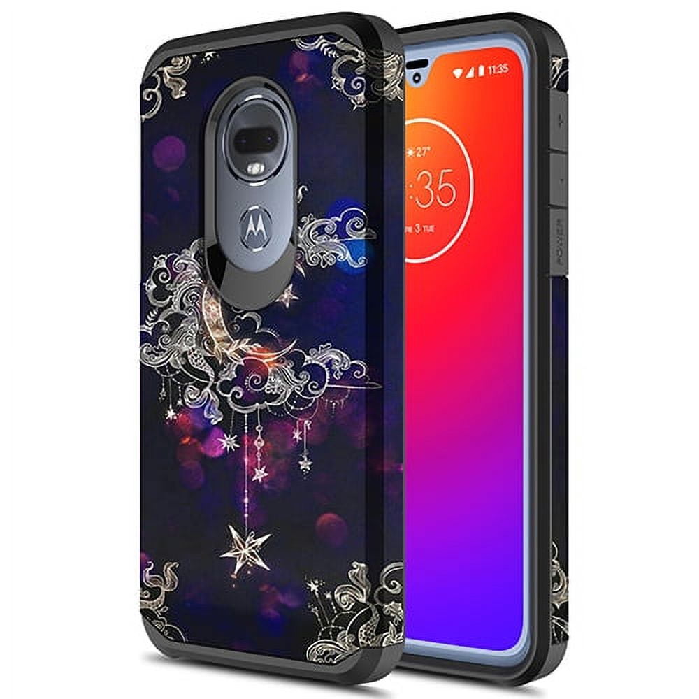 Moto G7 Play Case, KAESAR Hybrid Dual Layer Slim Graphic Armor ...