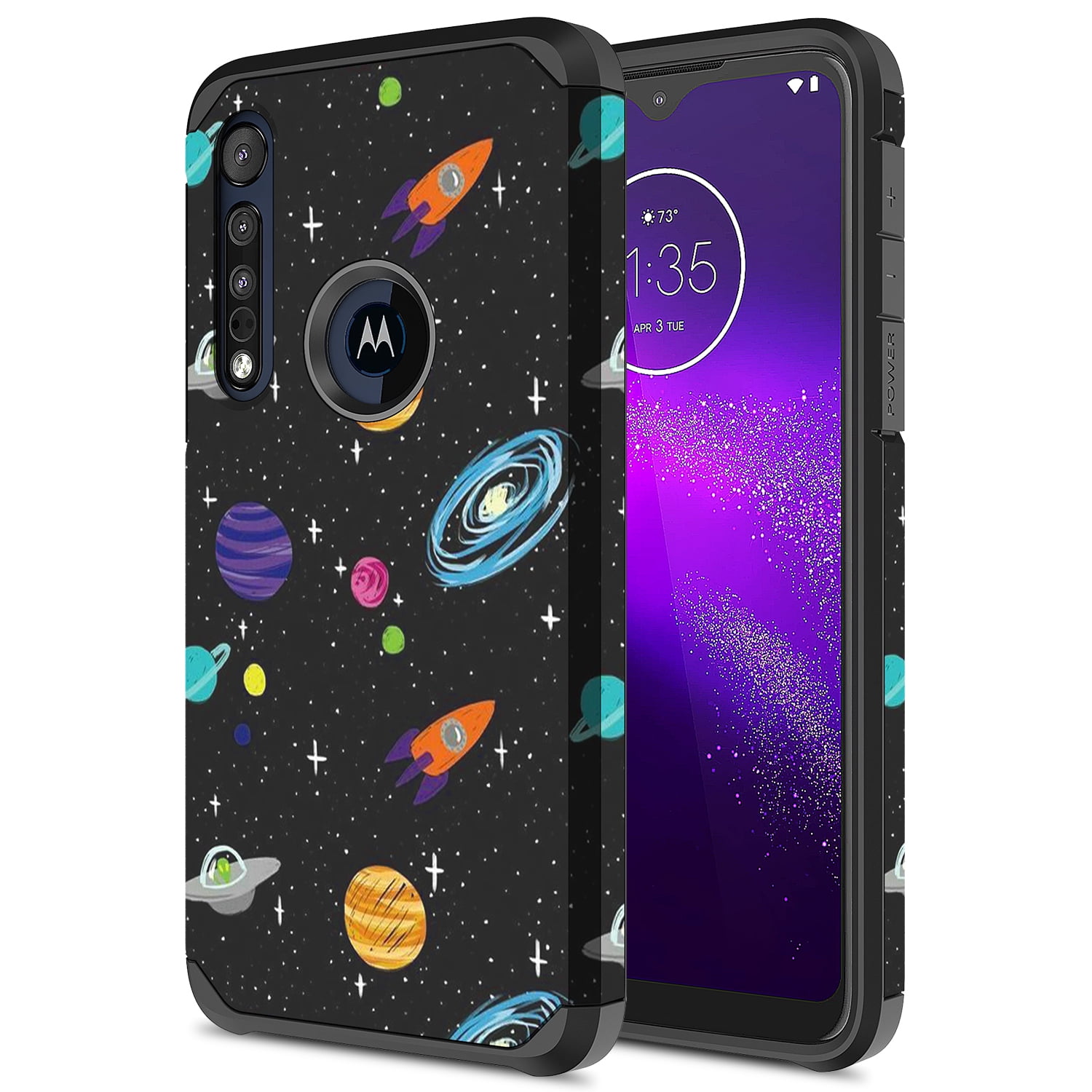 Moto G8 Play Case, Motorola One Macro Case, KAESAR Hybird Drop ...