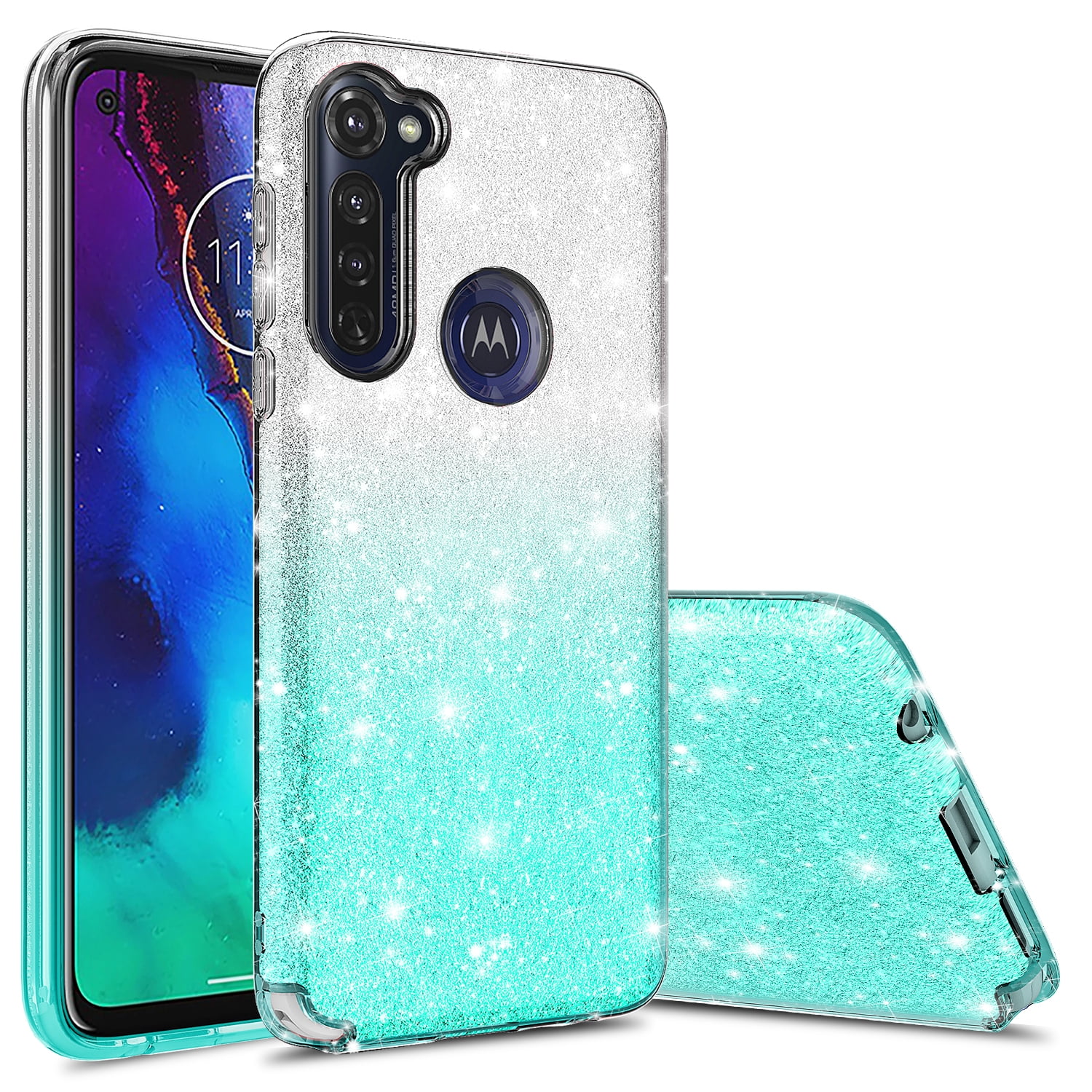 Moto G8 Power Case, Rosebono Cute Fashinon Slim Luxury Shinning Sparkle ...