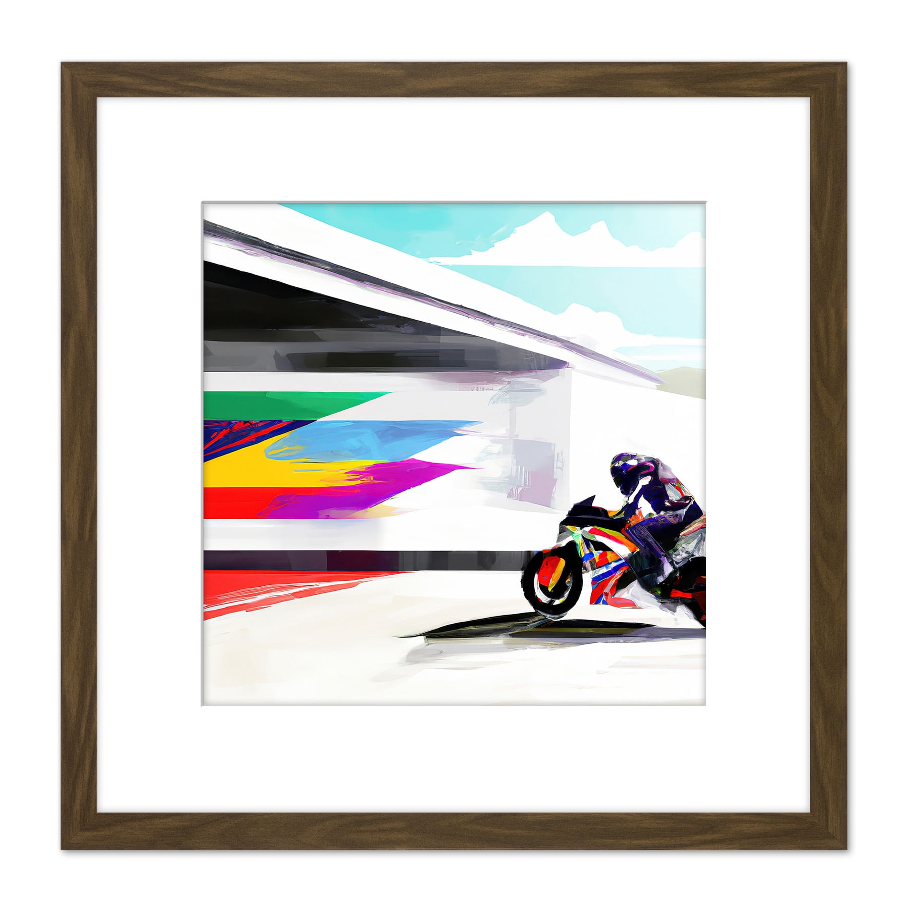 Moto GP Isle Of Man TT Superbike Motorbike Motorcycle Vibrant Modern ...