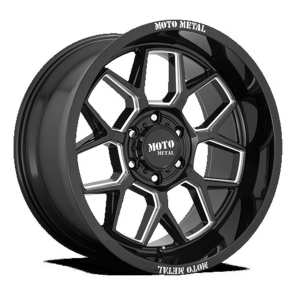 Moto Metal Aluminum Rim MO803 BANSHEE 20X10in Gloss Black Milled Finish ...