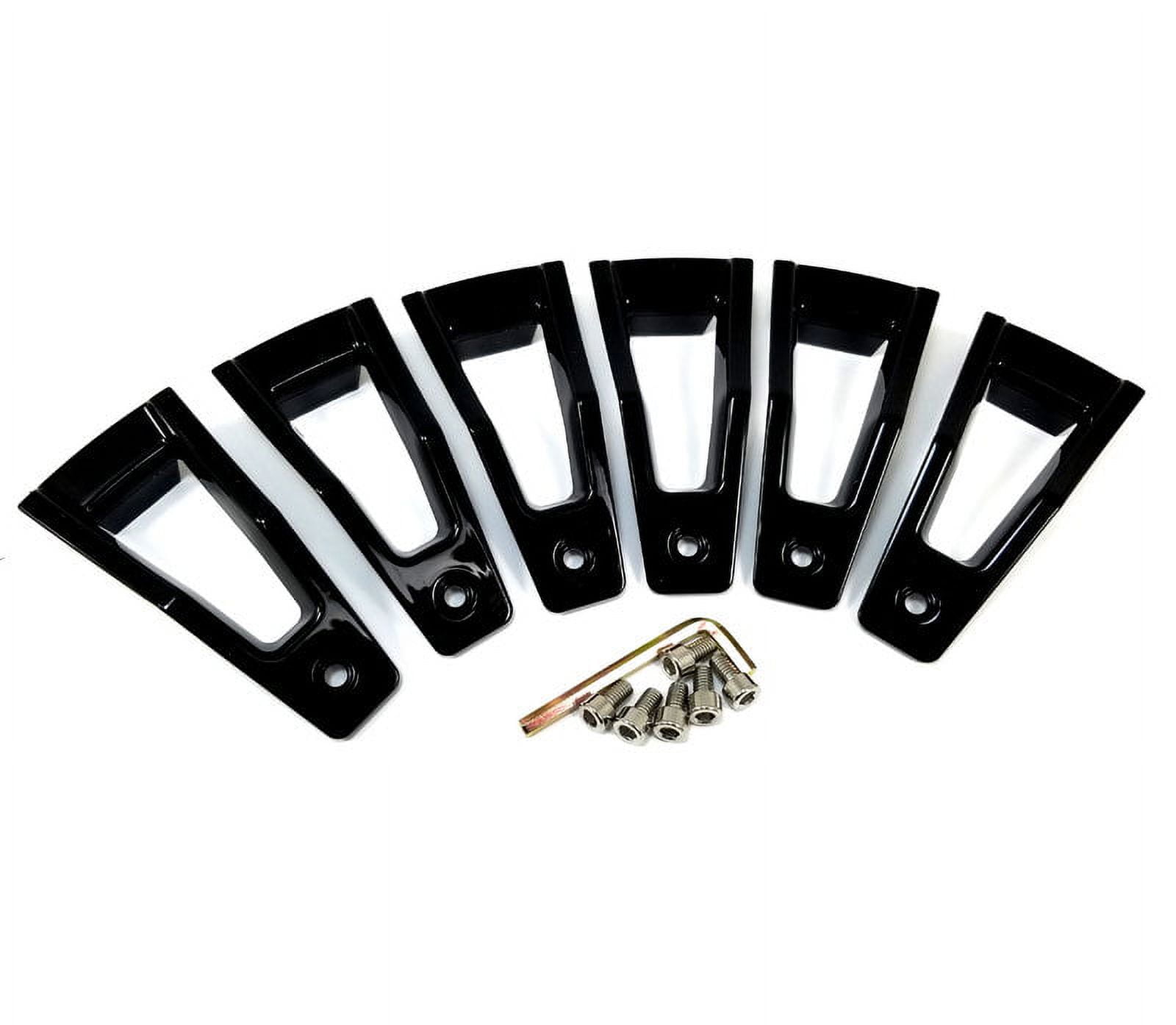 6 pcs Moto Metal Black Wheel Center Hub Cap Wheel Inserts for 20"x12 ...