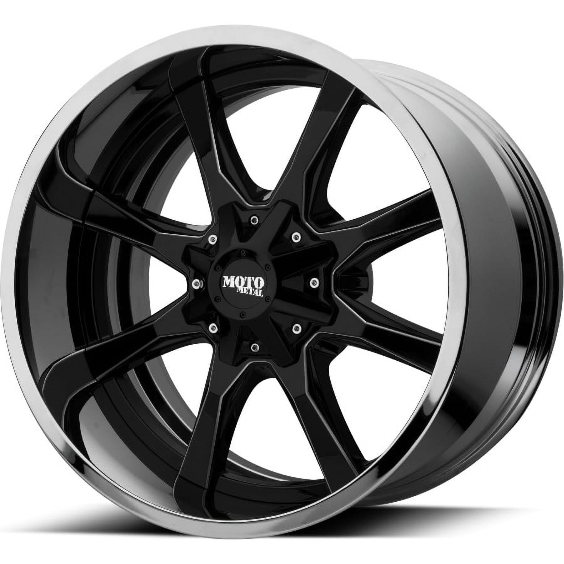 Moto Metal Mo201 20X12 8X170 -44Et 106.25Cb Gloss Black Milled Center ...