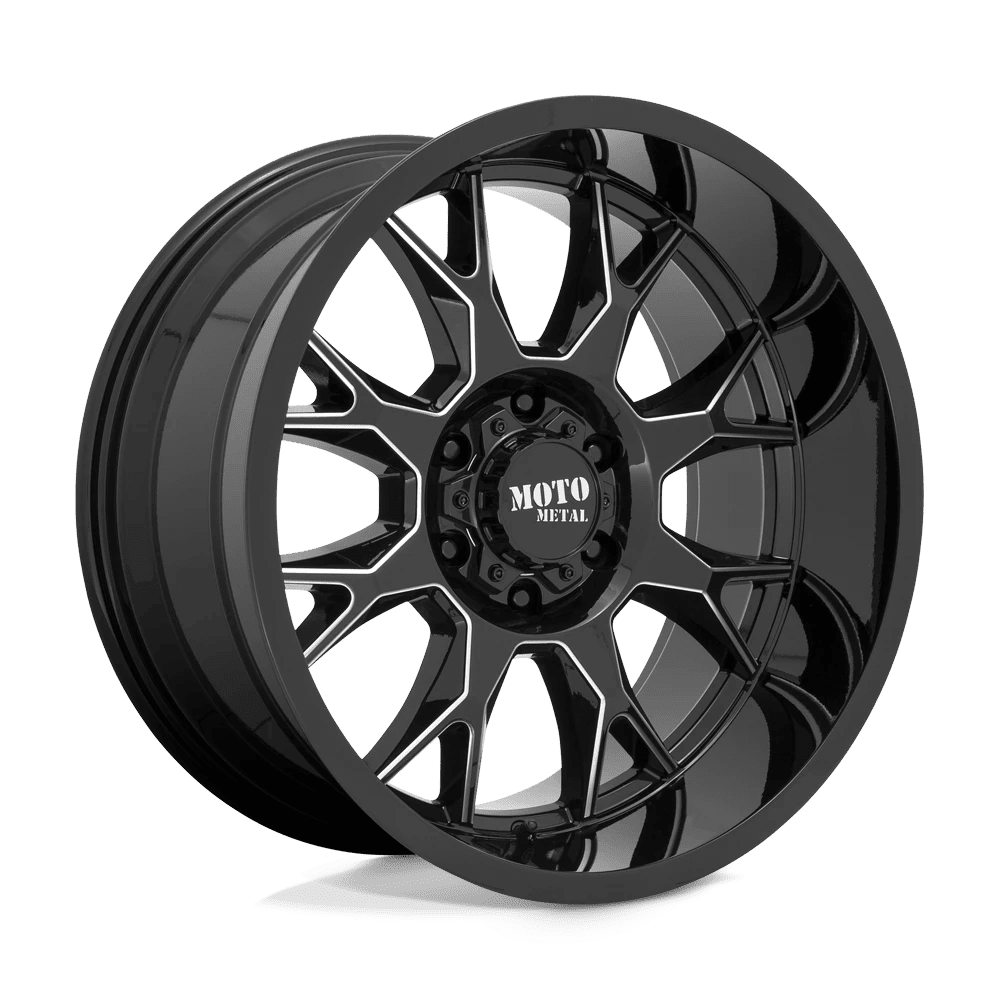 Moto Metal Mo806 20X10 8X165.1 -18Et 124.2Cb Gloss Black Milled Wheel ...