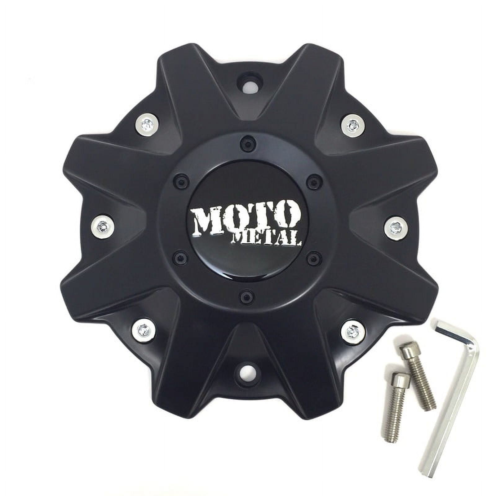 Moto Metal Satin Black Wheel Center Hub Cap 5/6/8 Lug MO201 MO970 ...