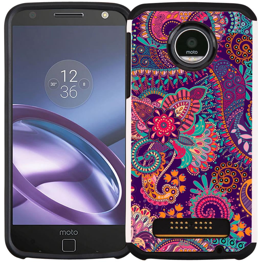 Moto Z Play Droid Case - Armatus Gear (TM) Slim Hybrid Armor Case ...