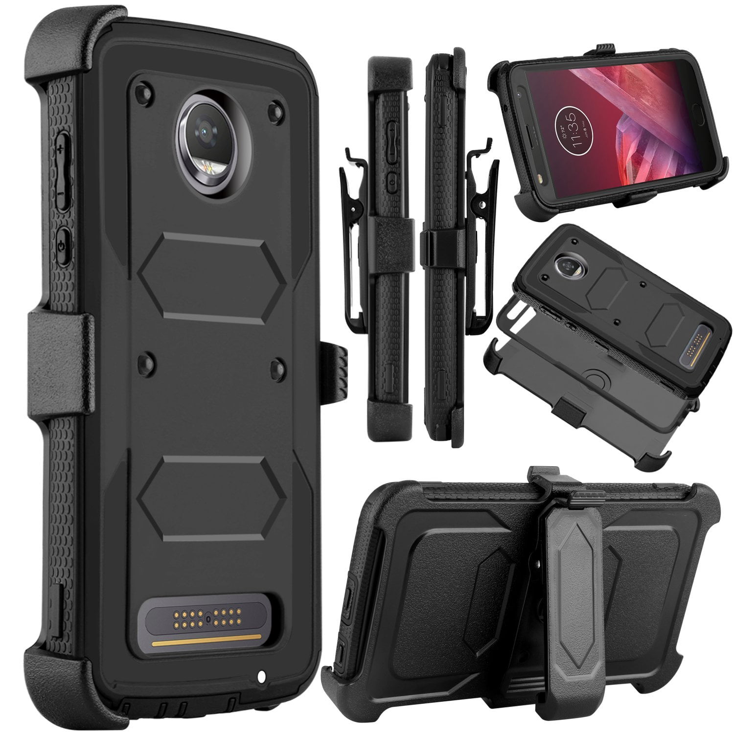 Moto Z2 Force Case, Moto Z2 Play Case, Mignova Heavy Duty Shockproof ...